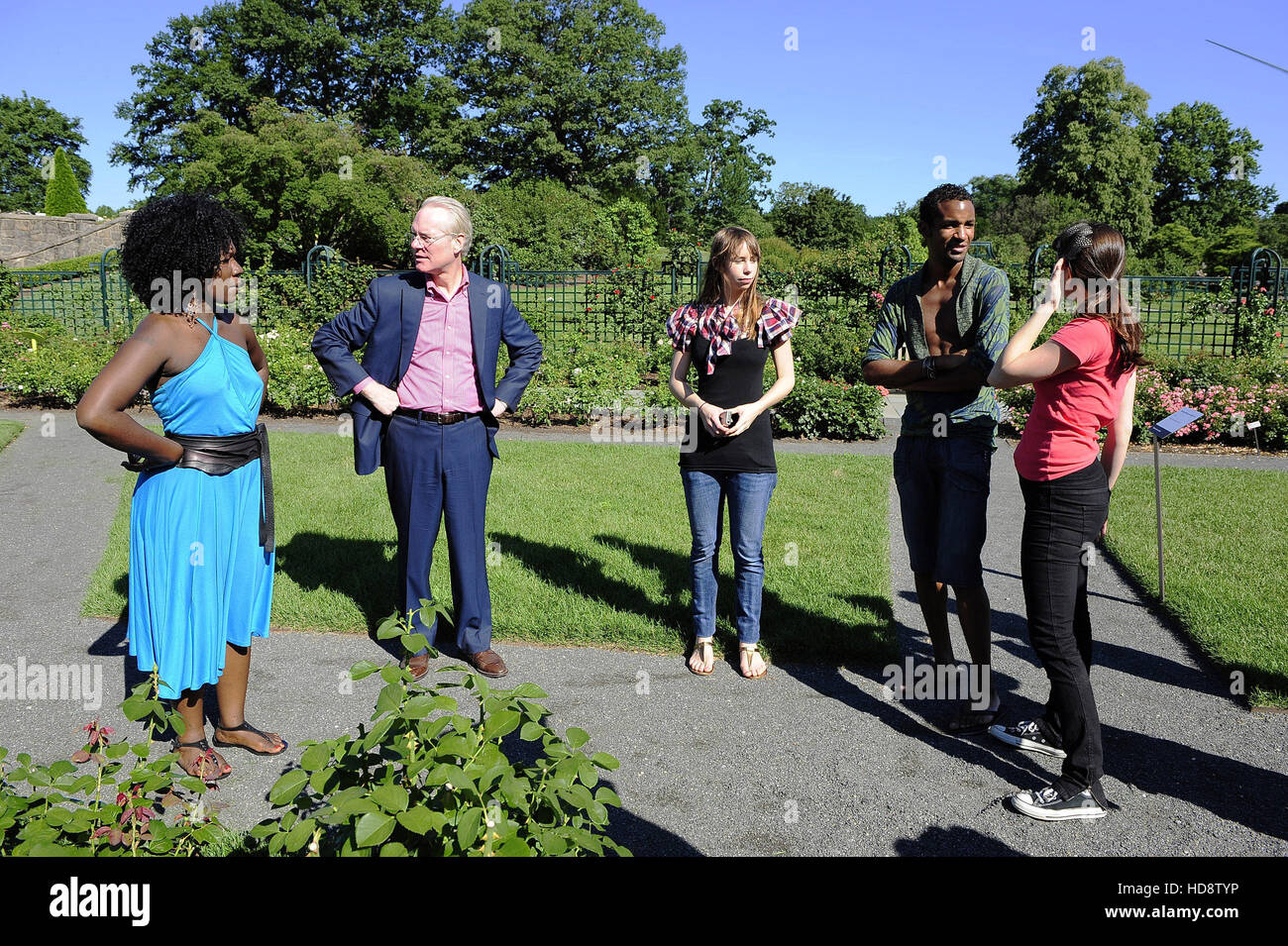 PROJECT RUNWAY, from left: Korto Momolu, Tim Gunn, Leanne Marshall ...