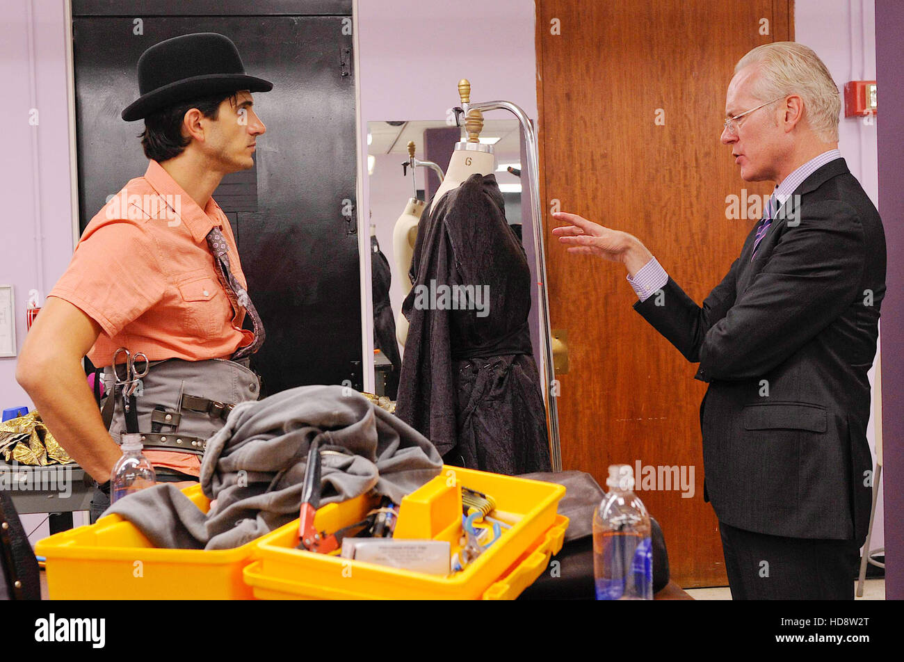 PROJECT RUNWAY, (from left): contestant designer Jason Troisi, Tim Gunn ...