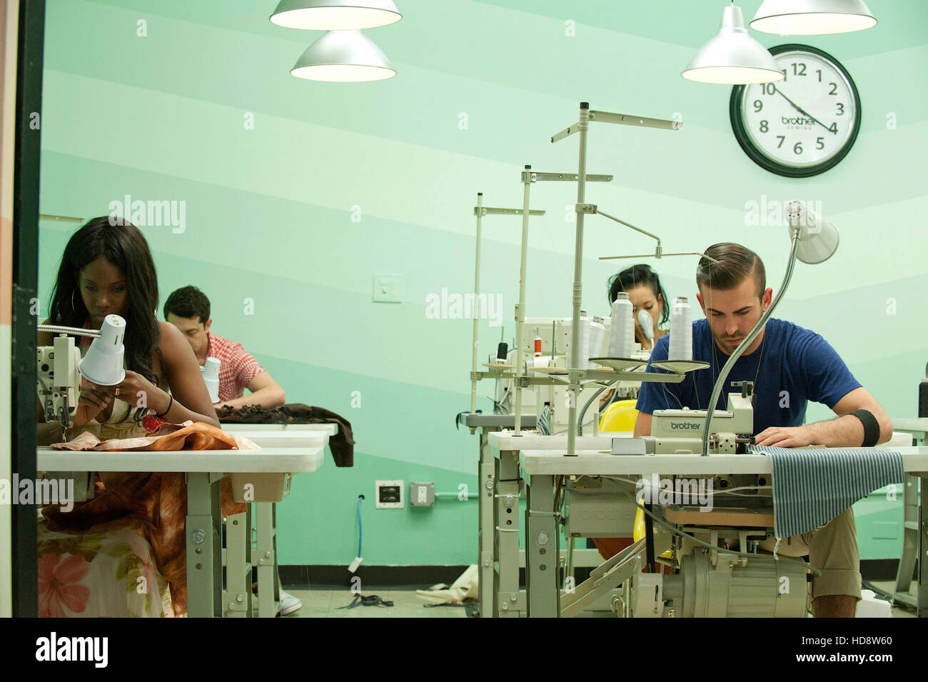 PROJECT RUNWAY, (from left): Kimberly Goldson, Viktor Luna, Anya Ayoung ...