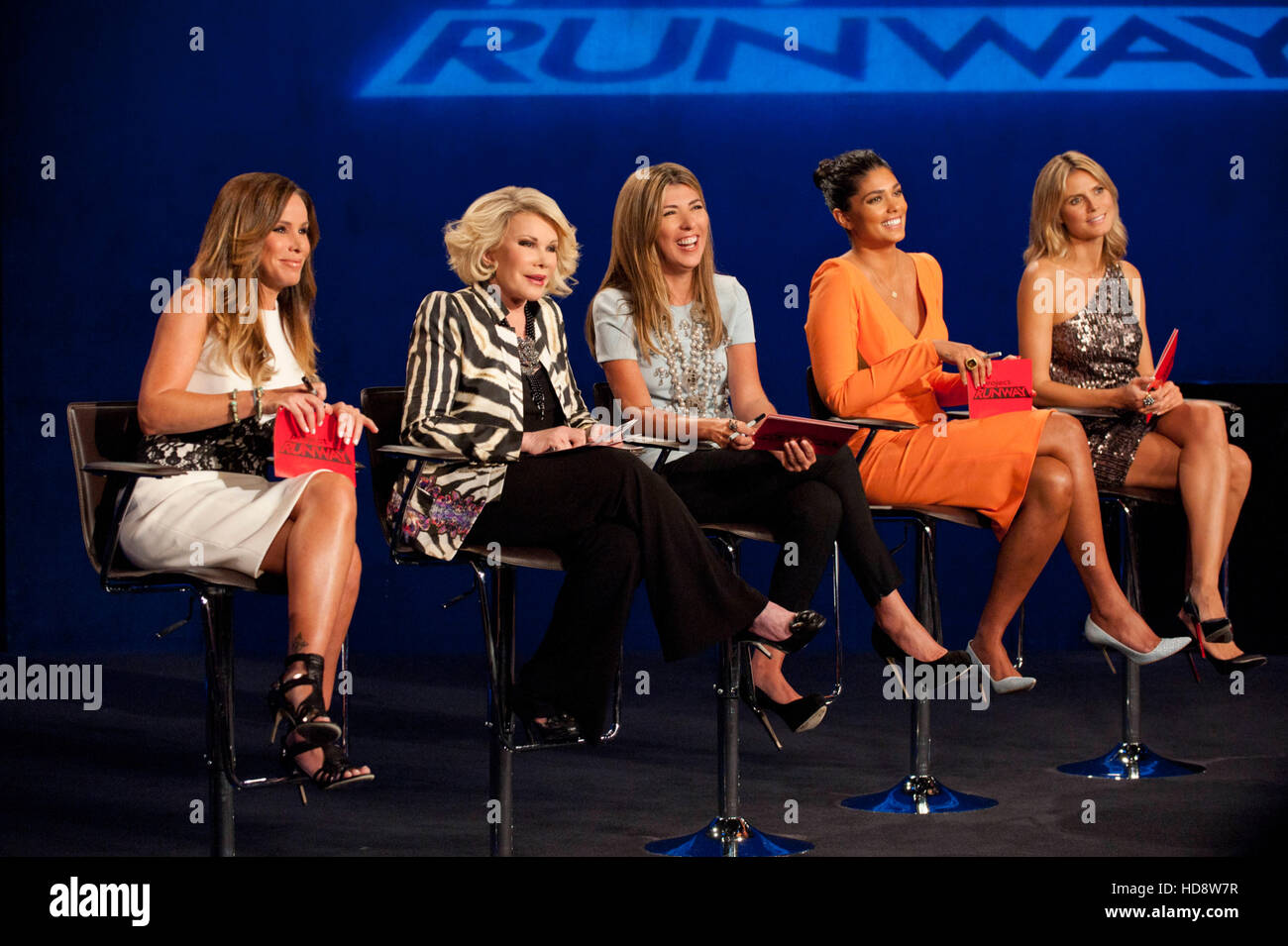 PROJECT RUNWAY, l-r: Melissa Rivers, Joan Rivers, Nina Garcia, Rachel ...