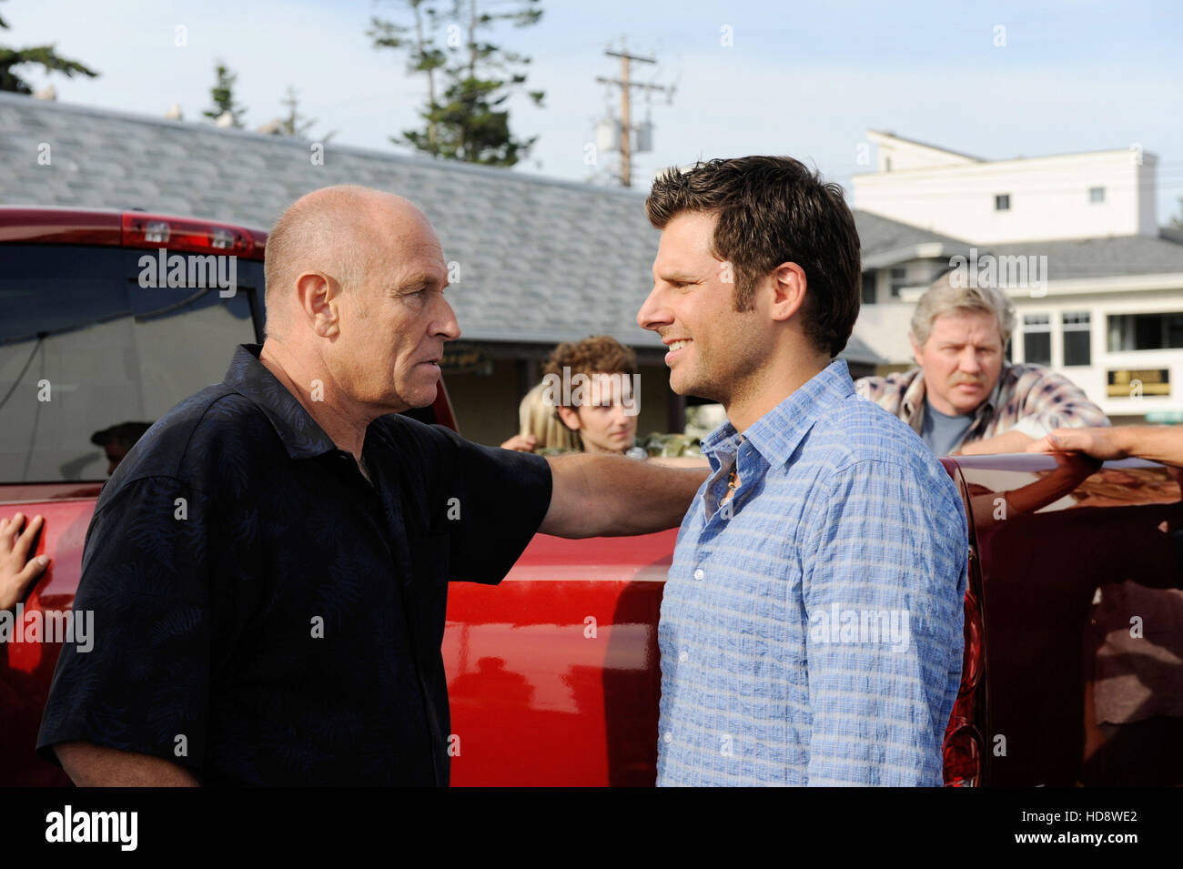 PSYCH, (from left): Corbin Bernsen, James Roday, 'Let's Get Hairy ...