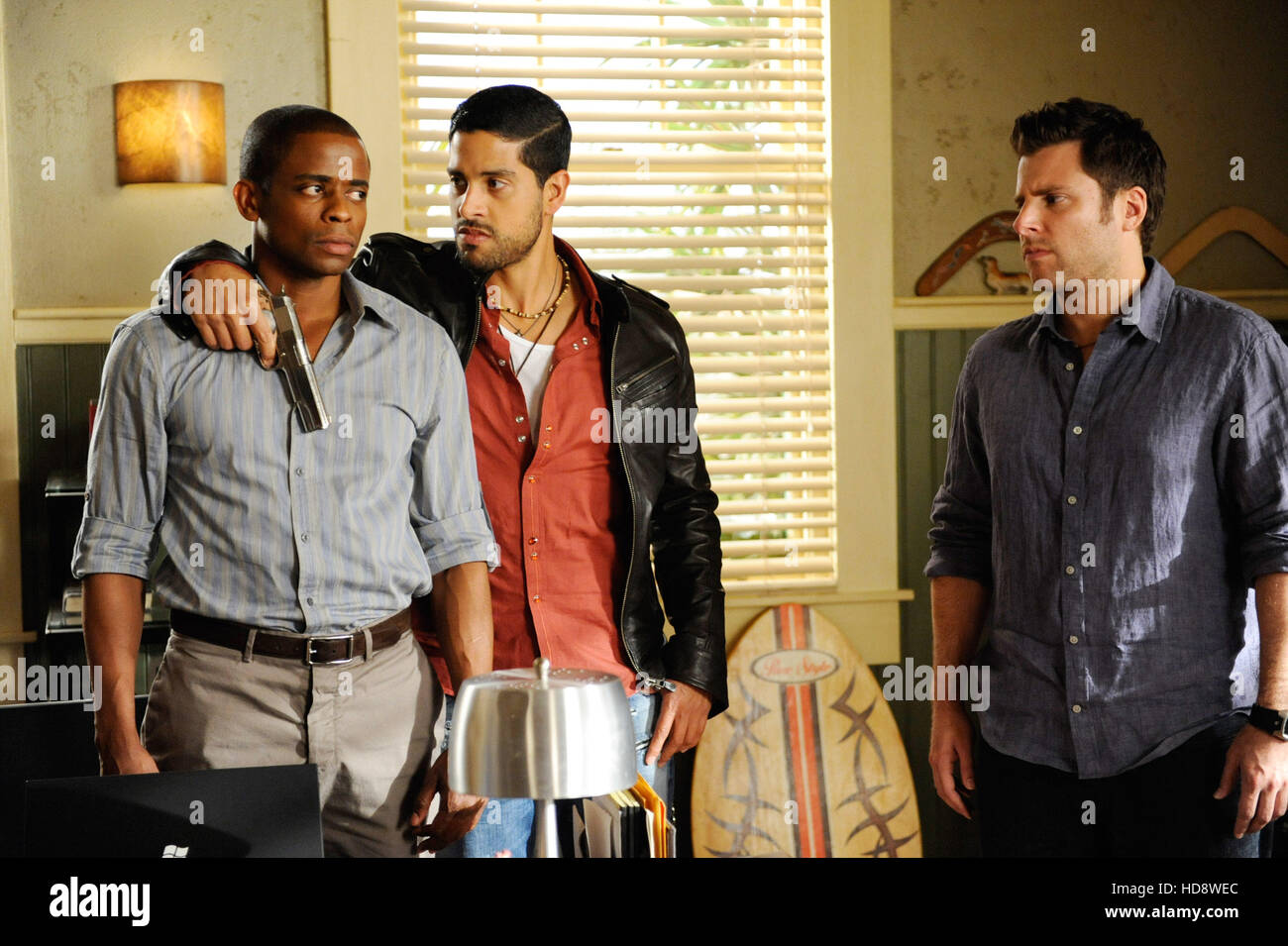PSYCH, (from left): Dule Hill, Adam Rodriguez, James Roday, 'Shawn ...