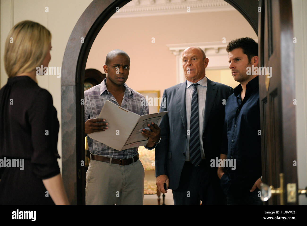 PSYCH, (from left): Dule Hill, Corbin Bernsen, James Roday ...