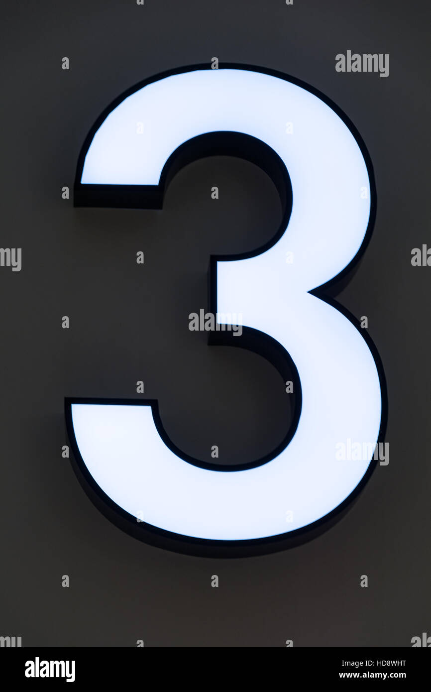 Number 3 light hi-res stock photography and images - Alamy