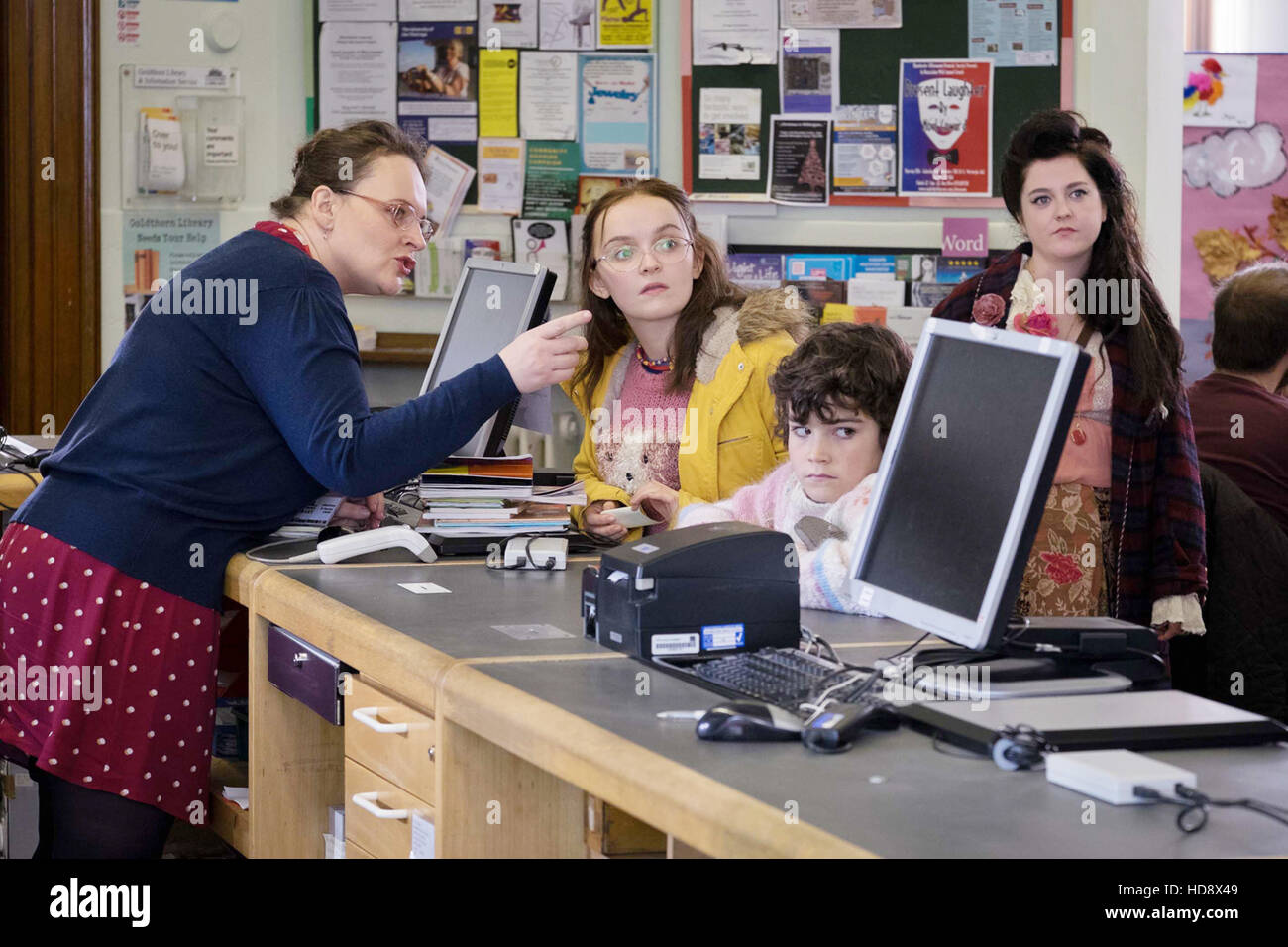 RAISED BY WOLVES, l-r: Wanda Opalinska, Molly Risker, Caden-Ellis Wall ...