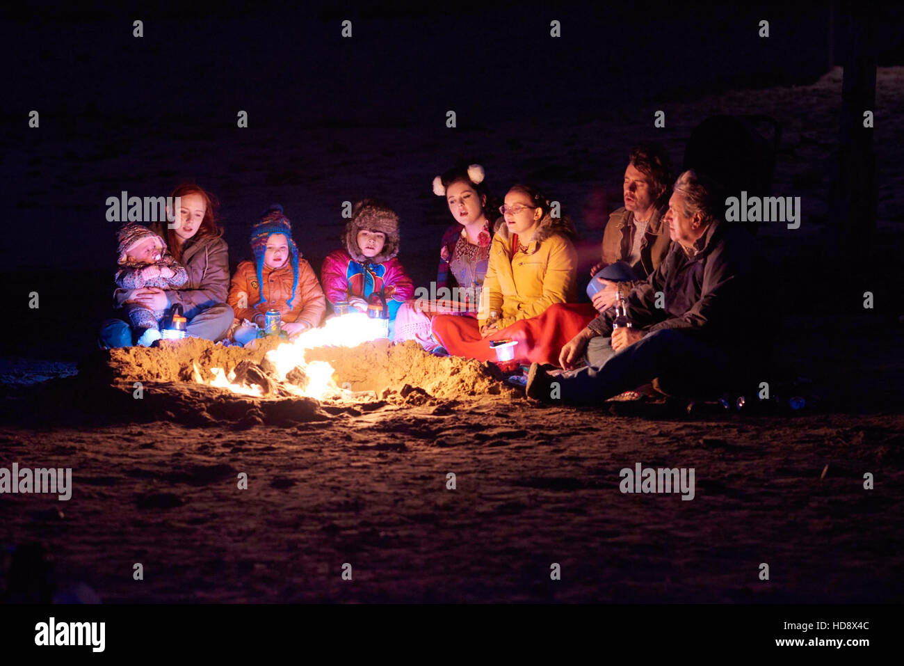 RAISED BY WOLVES, l-r: Alexa Davies, Erin Freeman, Caden Ellis Wall ...