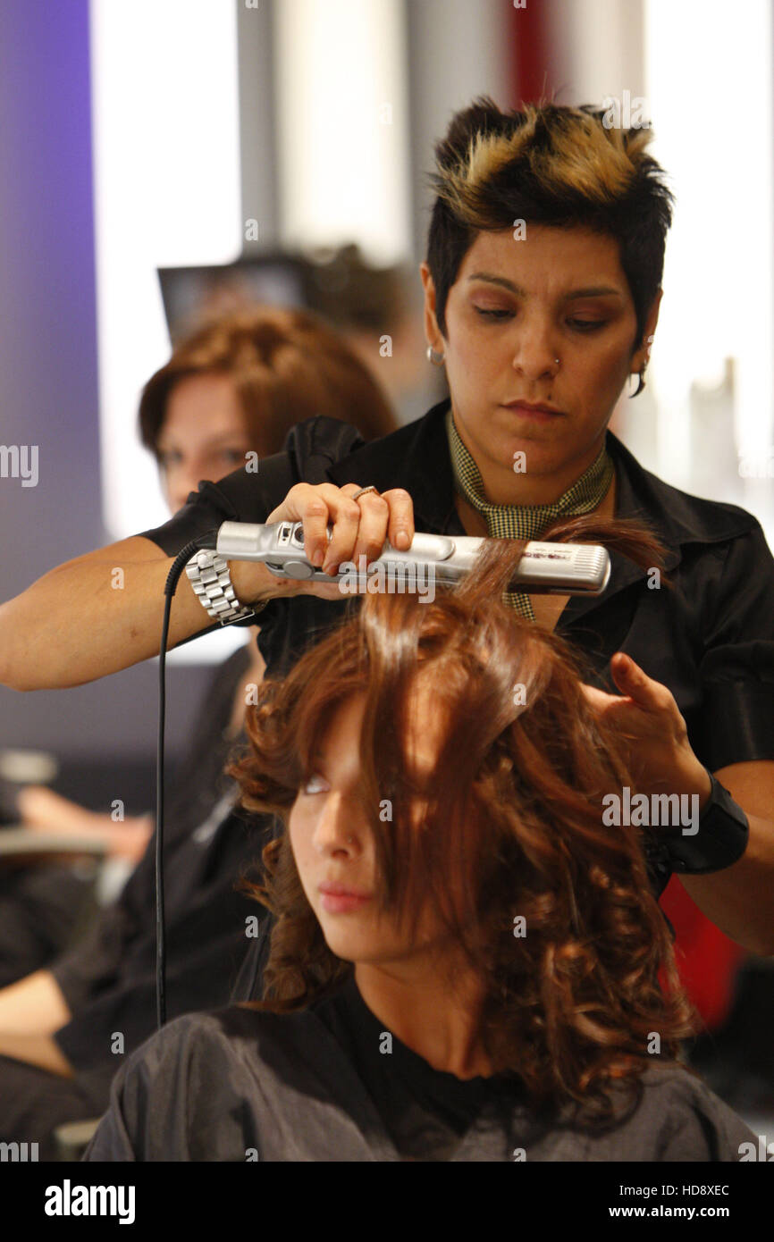 SHEAR GENIUS, Nisha (standing), Dee, 'Hair From Heaven', (Season 2 ...