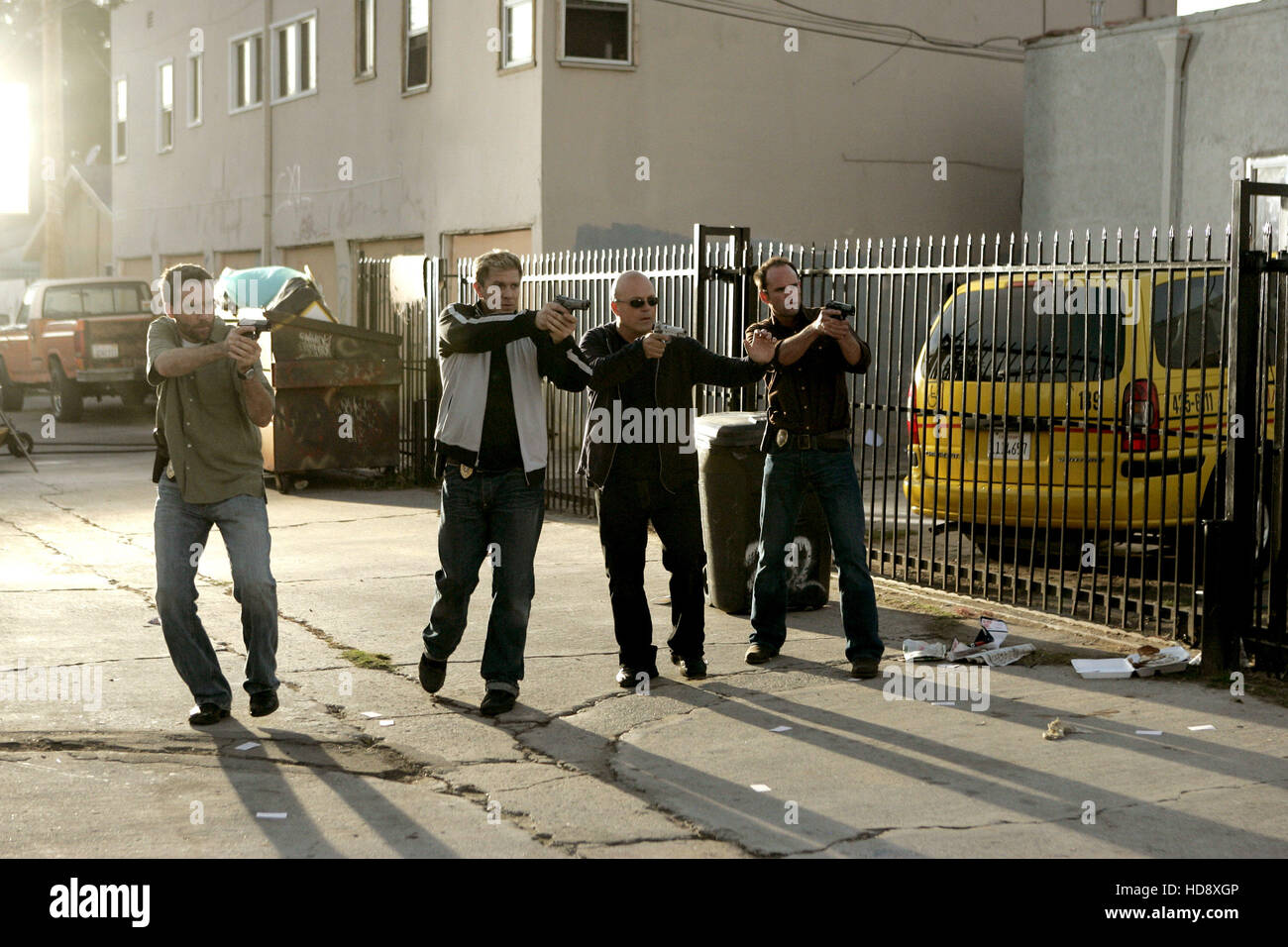 THE SHIELD, David Rees Snell, Kenny Johnson, Michael Chiklis, Walton ...