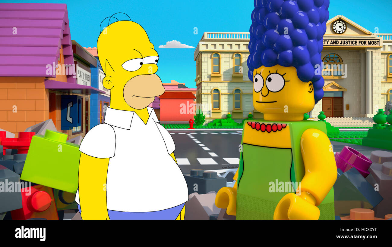 THE SIMPSONS, (from left): Homer Simpson, Marge Simpson, 'Brick Like Me ...
