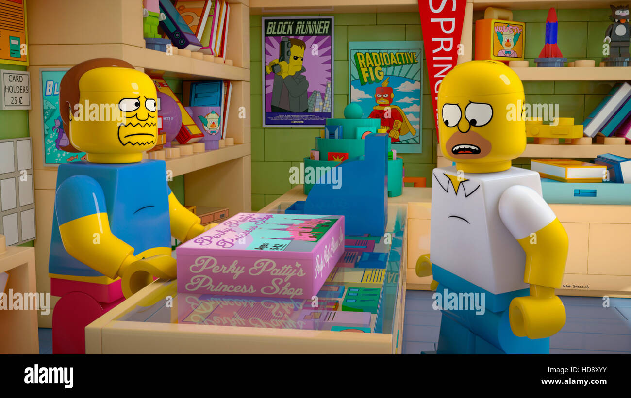 THE SIMPSONS, (from left): Comic Book Guy, Homer Simpson, 'Brick Like ...