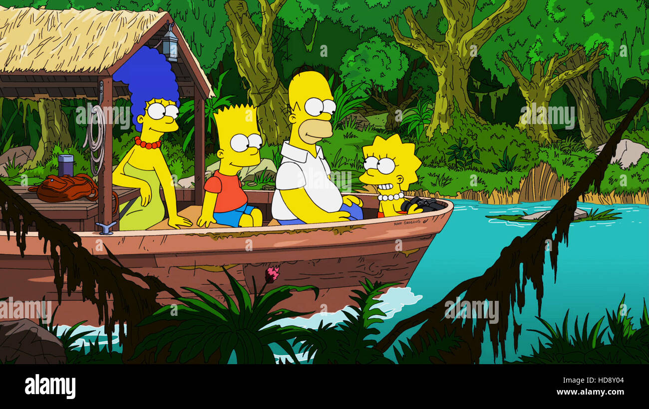 THE SIMPSONS, (from left): Marge Simpson, Bart Simpson, Homer Simpson ...