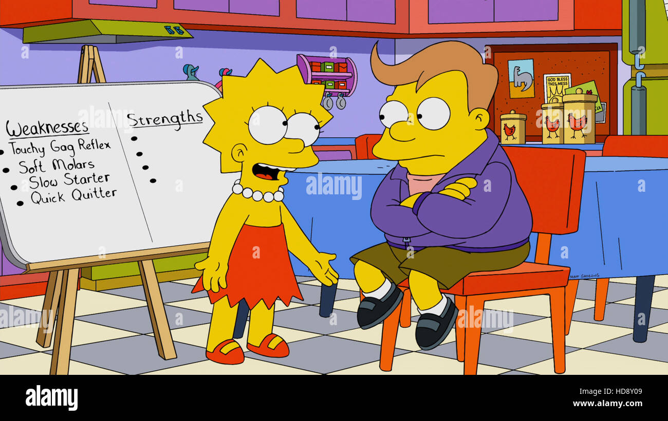 THE SIMPSONS, (from left): Lisa Simpson, Lucas Bortner (guest voice by ...