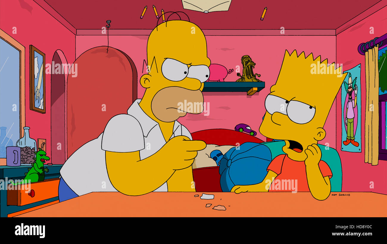 THE SIMPSONS, (from left): Homer Simpson, Bart Simpson, 'The Wreck of ...