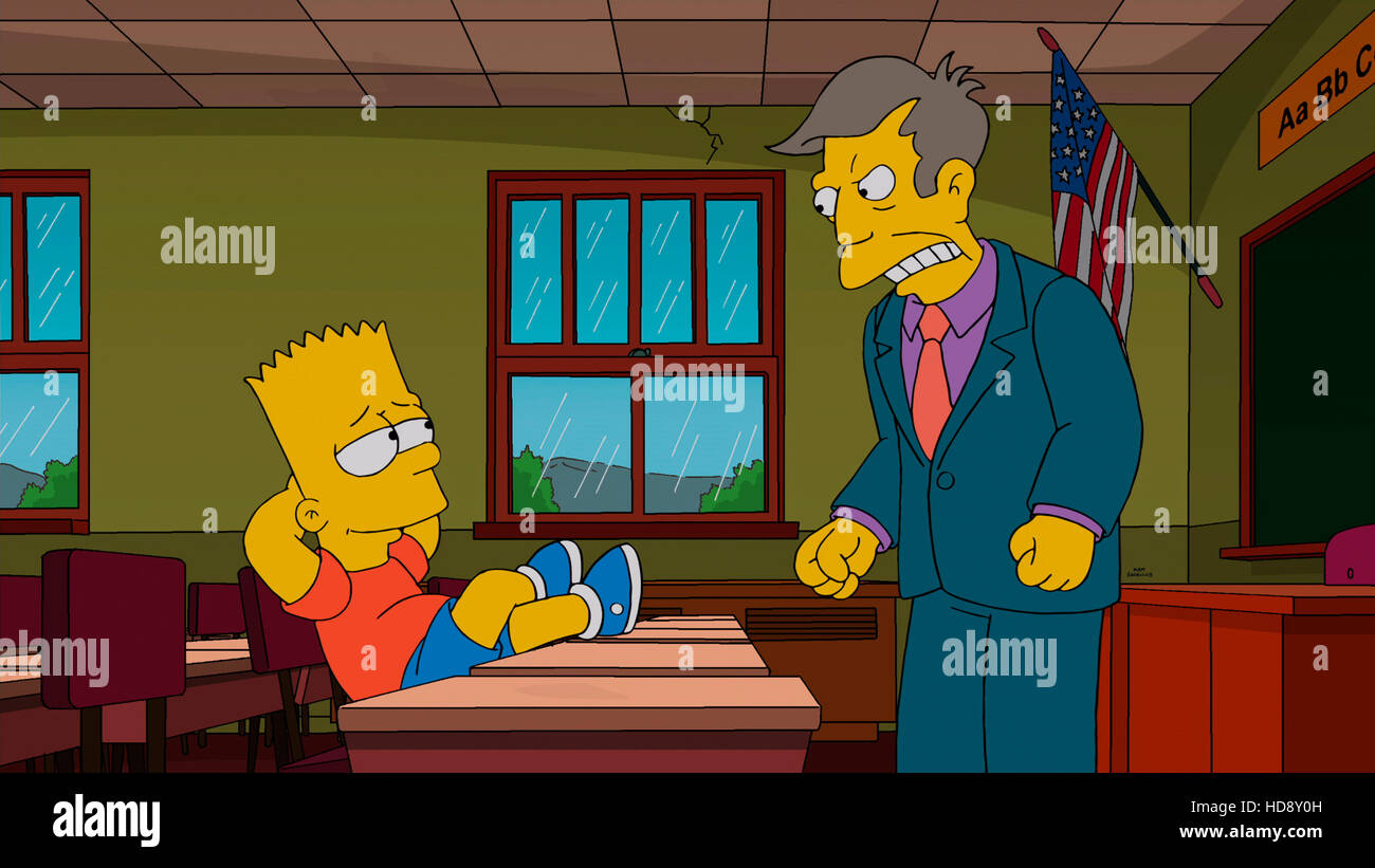 THE SIMPSONS, l-r: Bart Simpson, Principal Seymour Skinner in ...