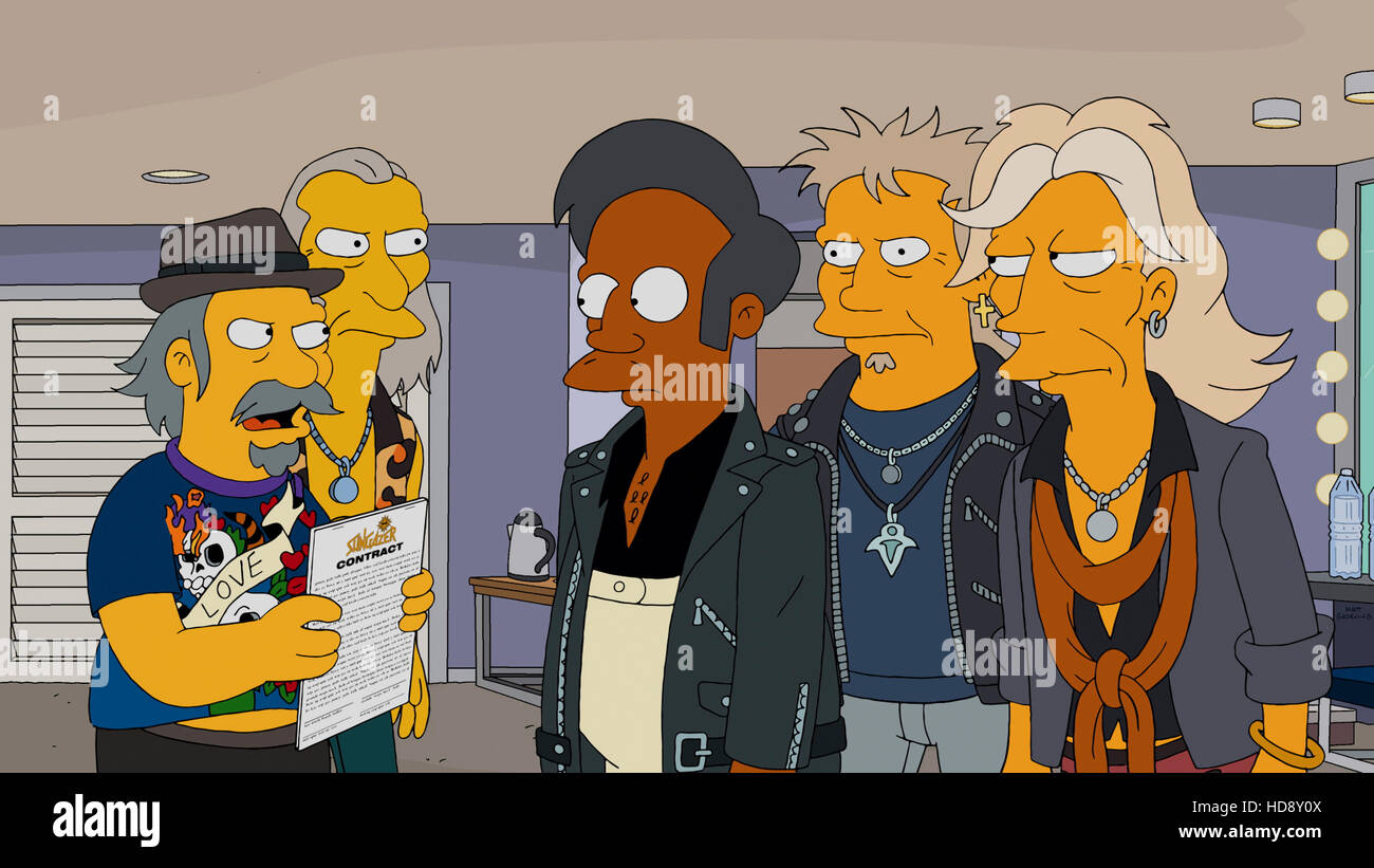 THE SIMPSONS, Apu Nahasapeemapetilon (center), 'Covercraft', (Season 26 ...