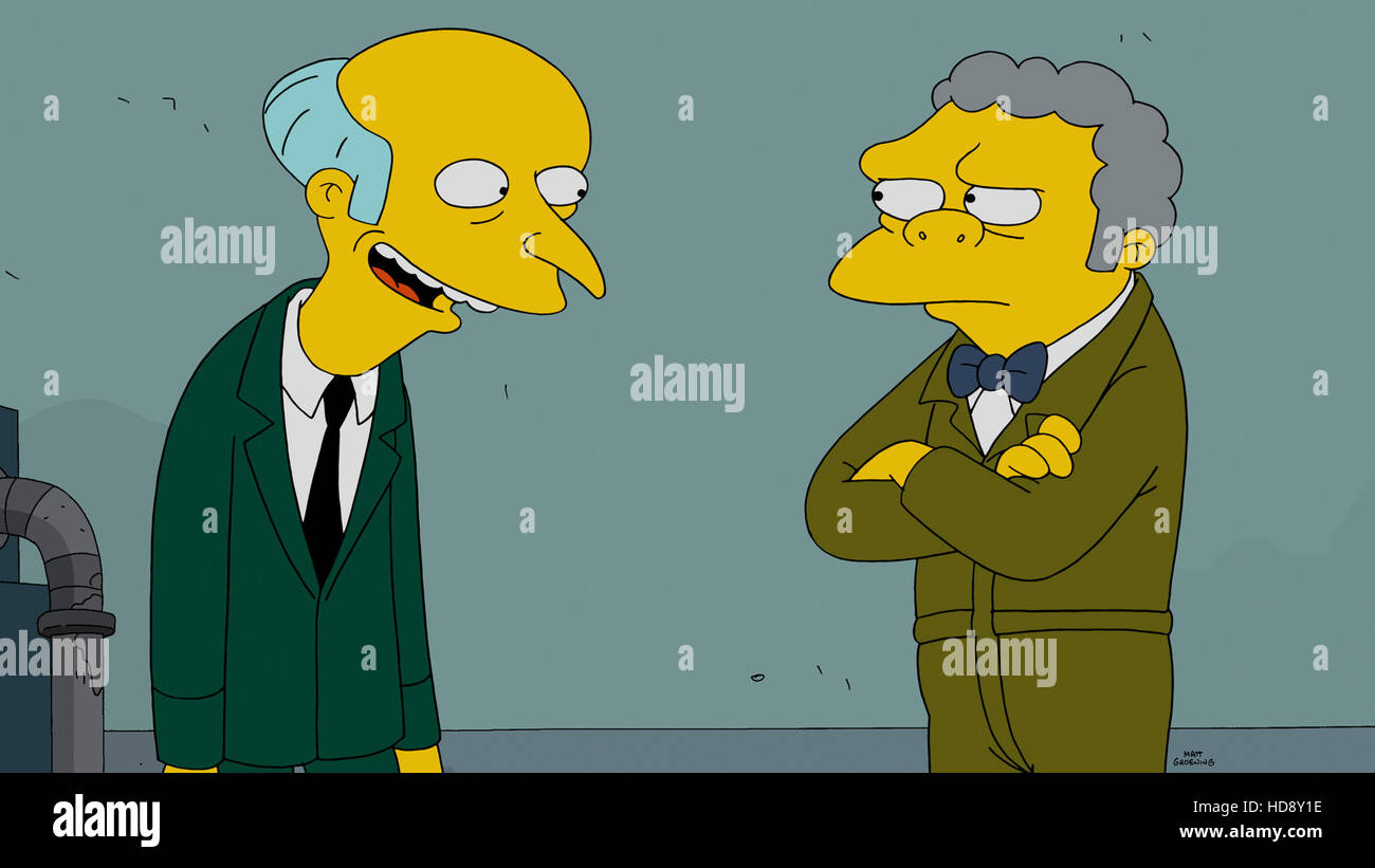 THE SIMPSONS, l-r: Mr. Monty Burns, Waylon Smithers in 'My Fare Lady ...