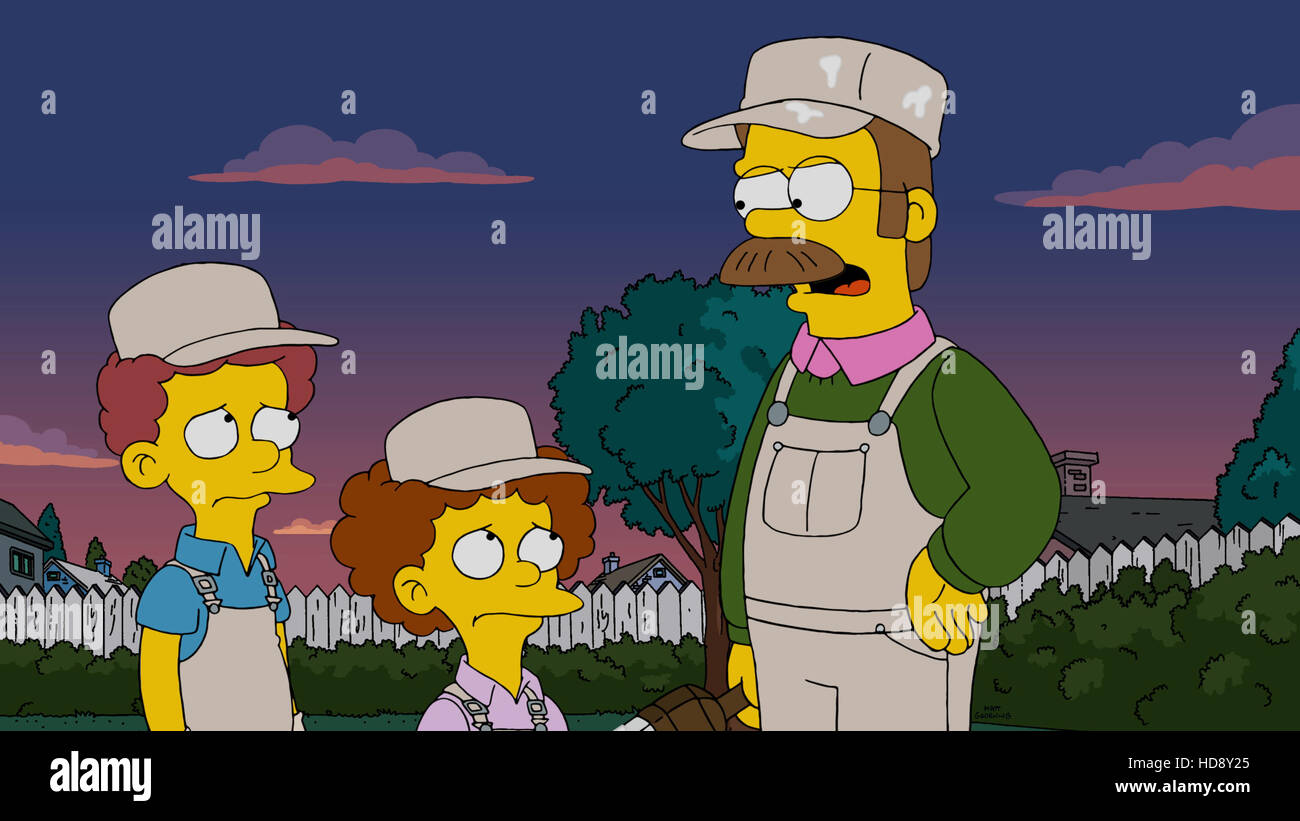 THE SIMPSONS, (from left): Rod Flanders, Todd Flanders, Ned Flanders ...