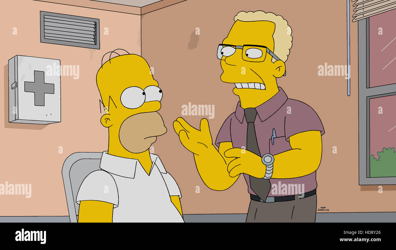 THE SIMPSONS, Homer Simpson (left), 'Bull-E', (Season 26, ep. 2621 ...