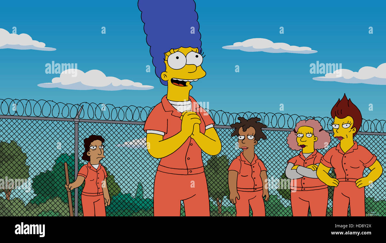 THE SIMPSONS, Marge Simpson (center), 'Orange Is The New Yellow ...