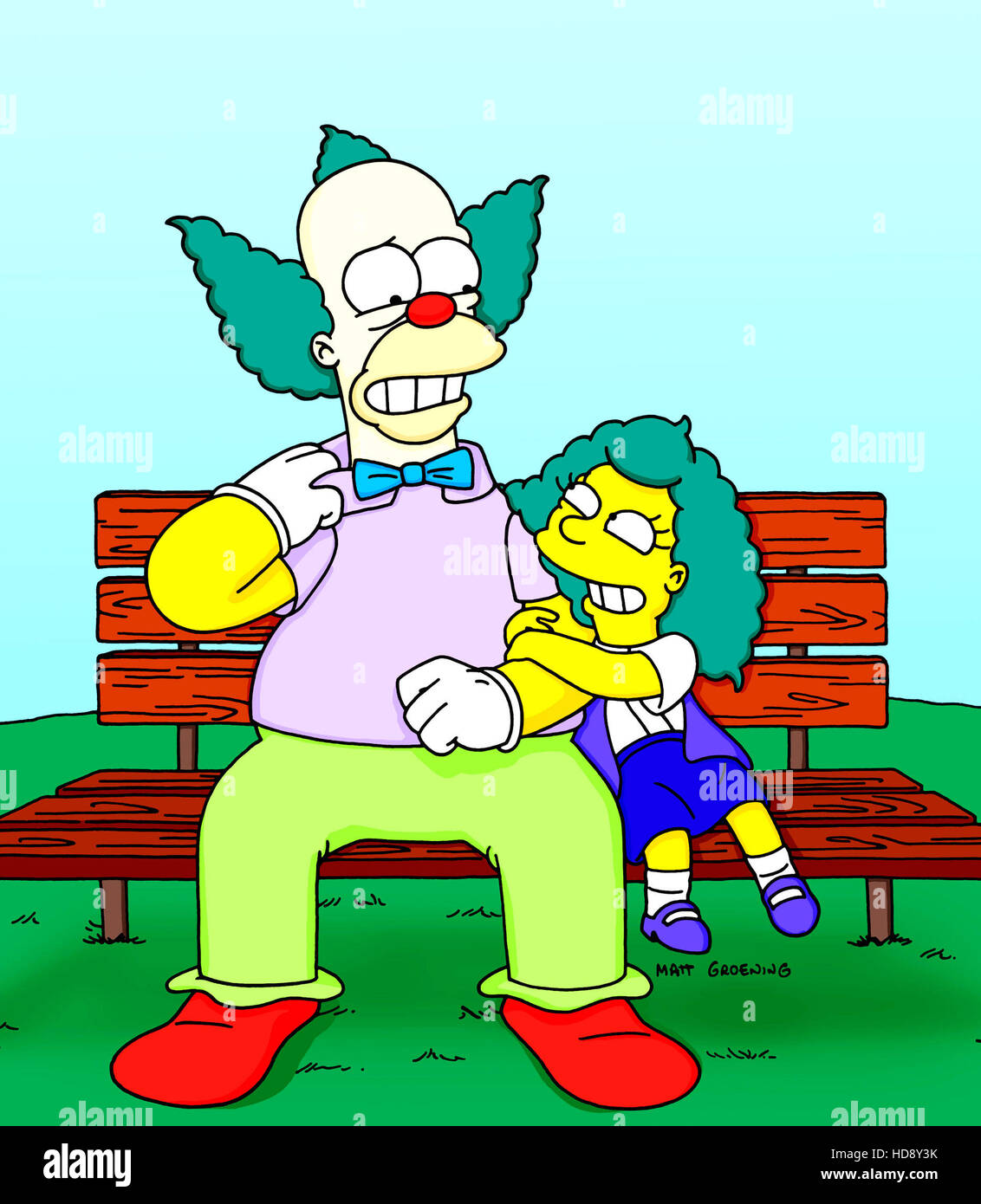 THE SIMPSONS, 1989-present, Krusty the Klown and daughter Sophie (Drew ...