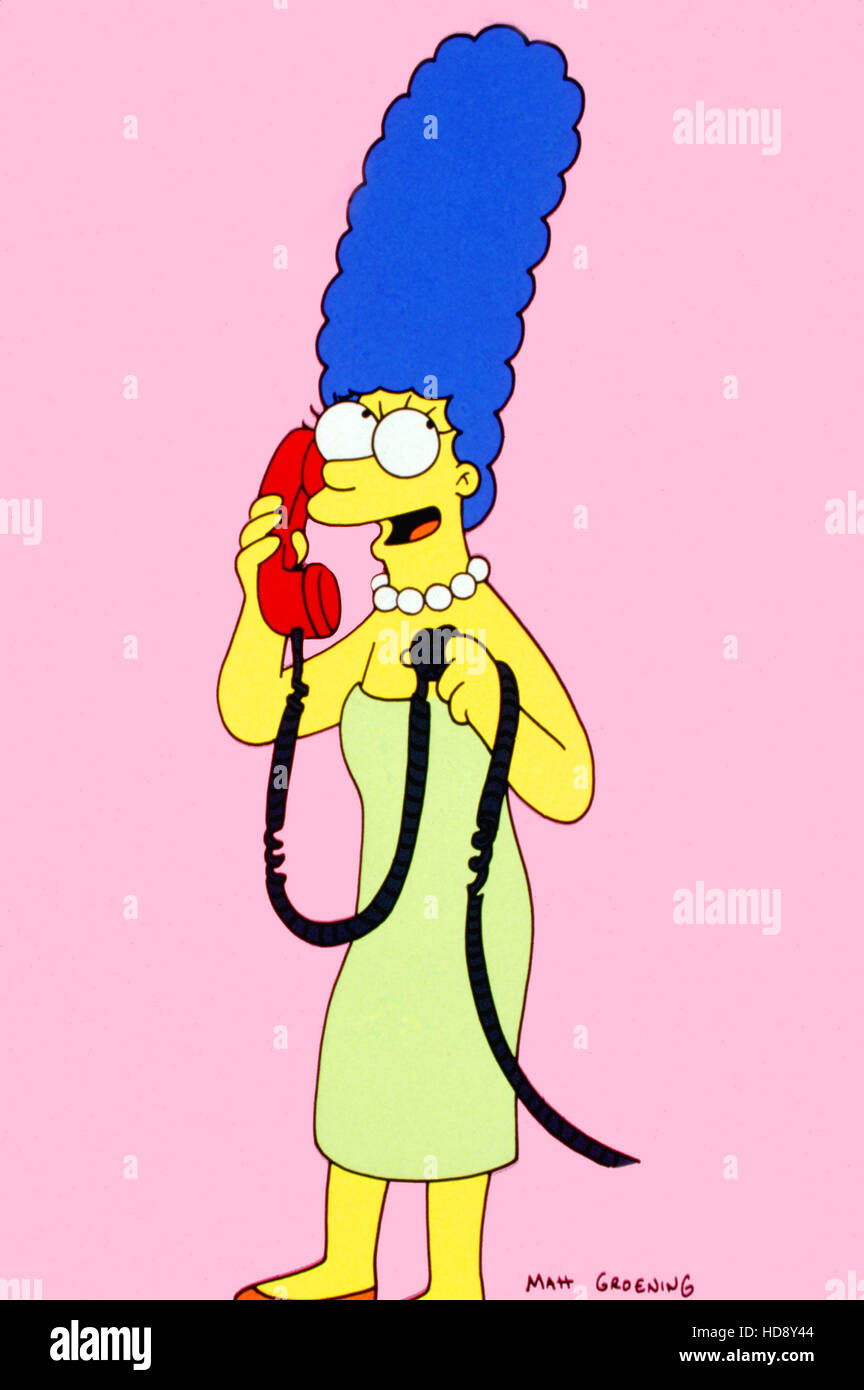 THE SIMPSONS, Marge Simpson on the phone, 1989-present Stock Photo - Alamy