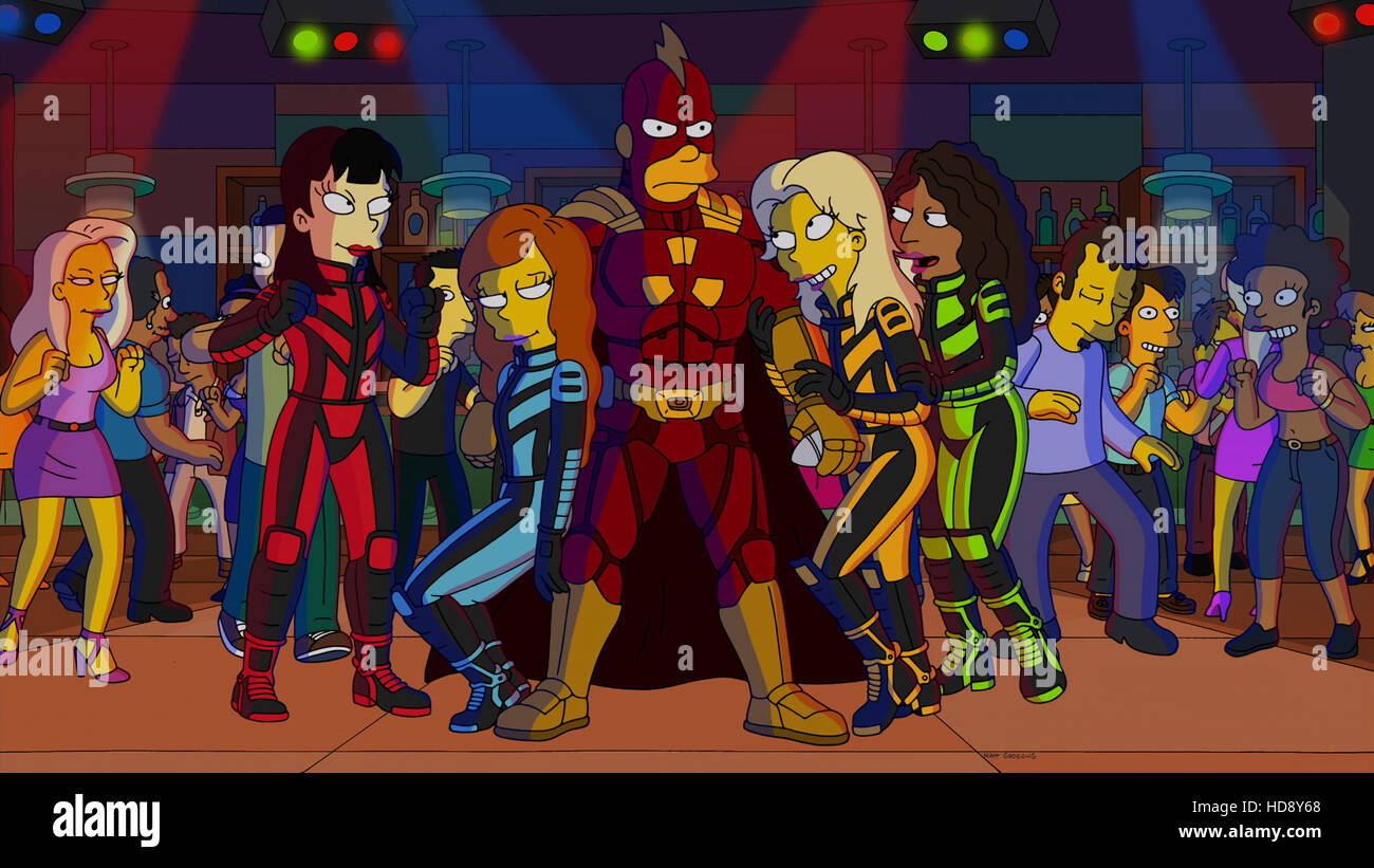 THE SIMPSONS, Radioactive Man (center), 'Steal This Episode', (Season ...