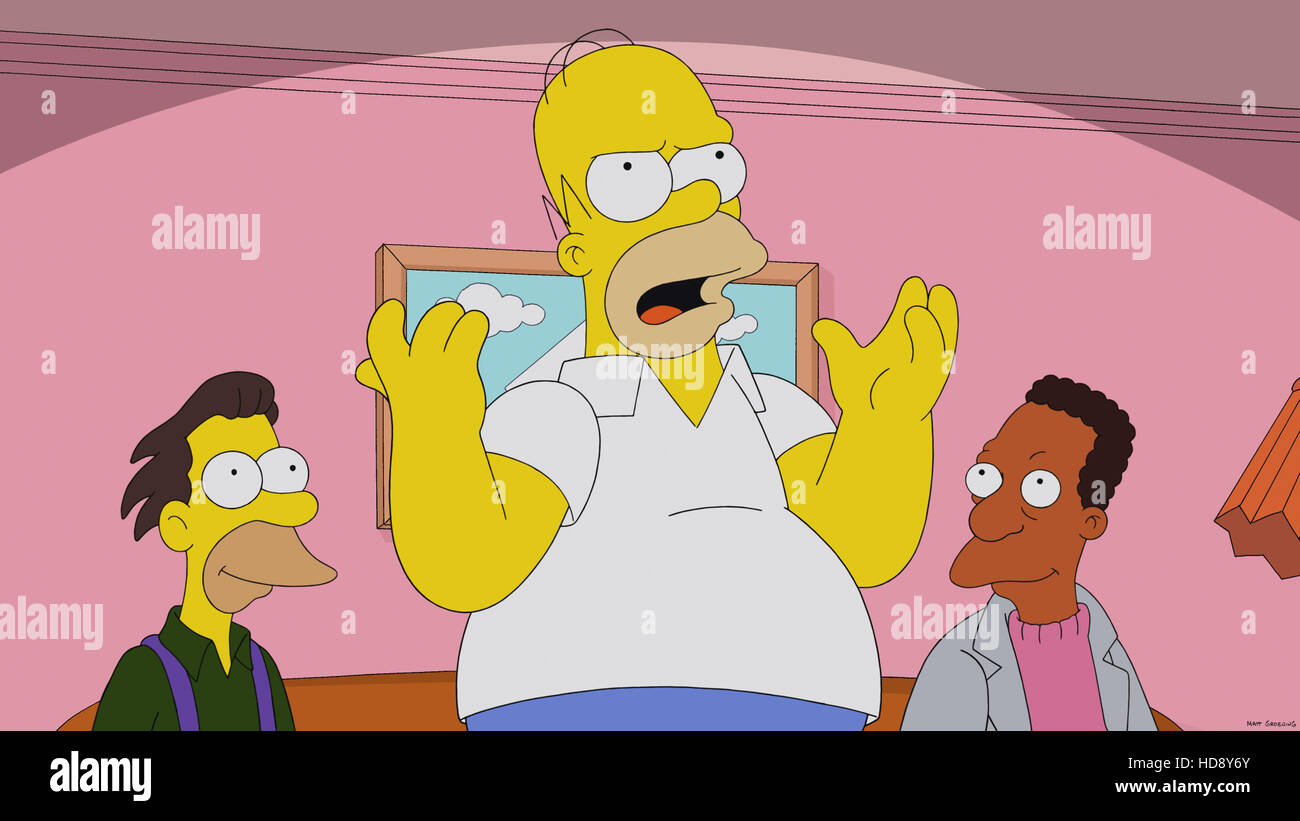 THE SIMPSONS, l-r: Lenny Leonard, Homer Simpson, Carl Carlson in 'Steal ...