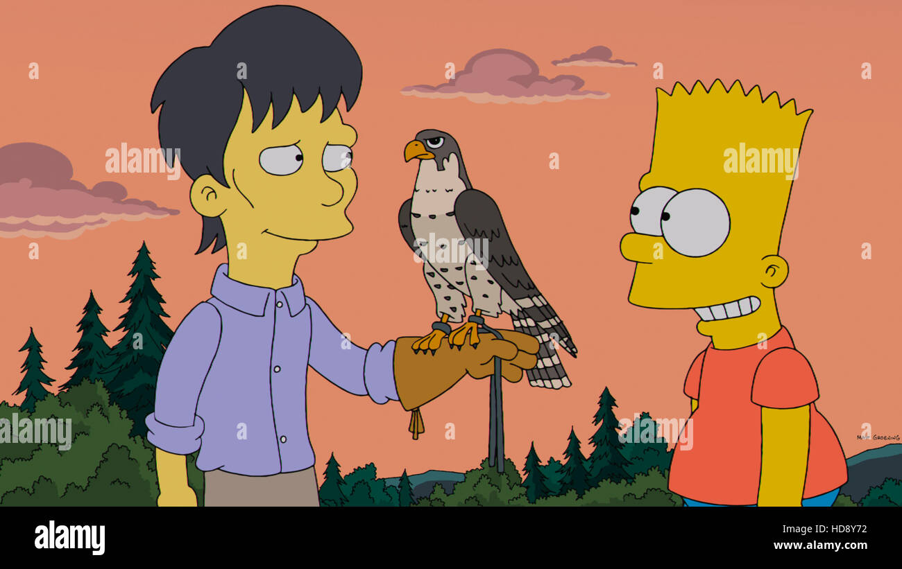 THE SIMPSONS, l-r: Diggs (voice: Daniel Radcliffe), Bart Simpson (voice ...