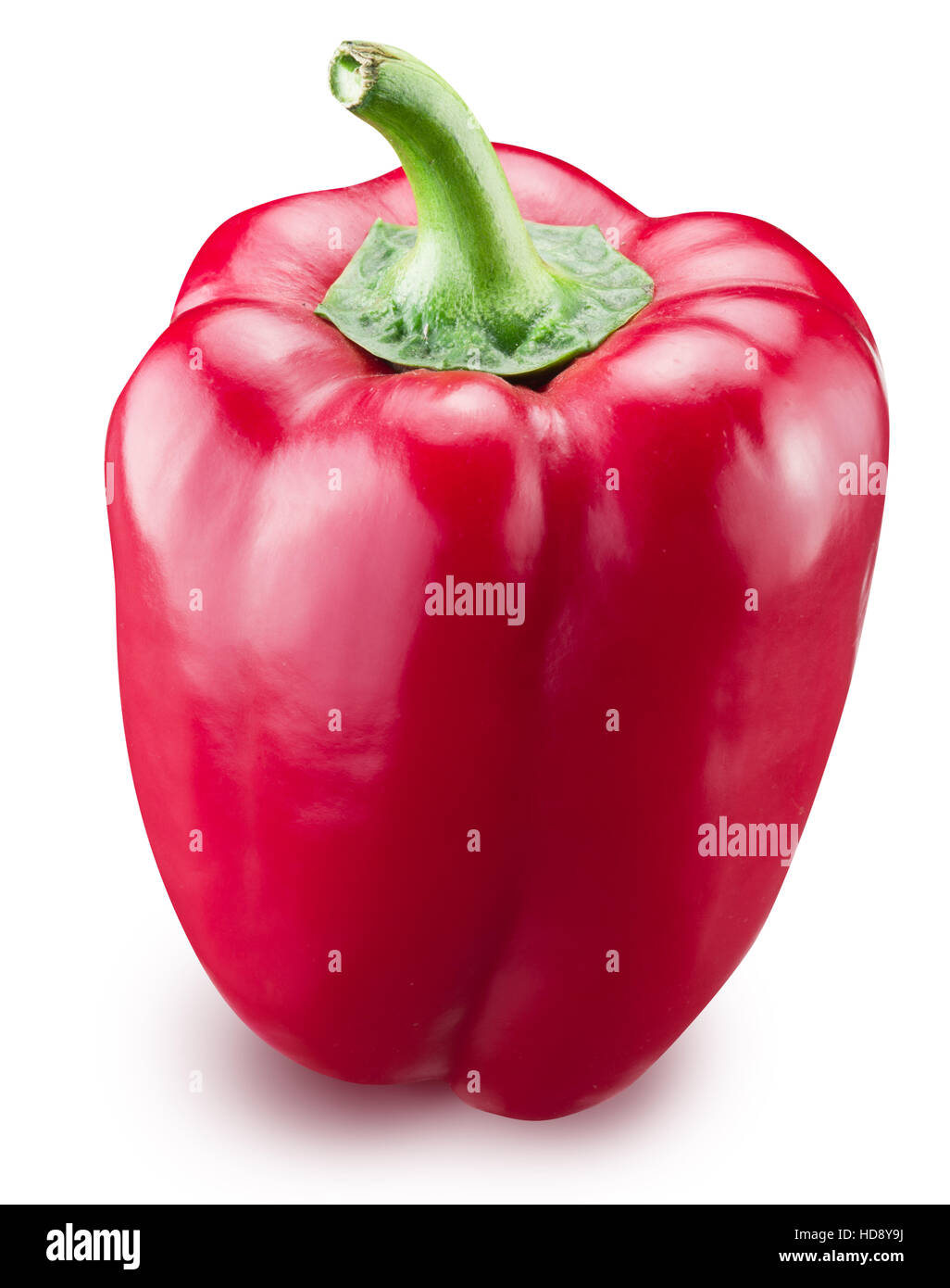 Red pepper isolated on white background.File contains clipping paths ...