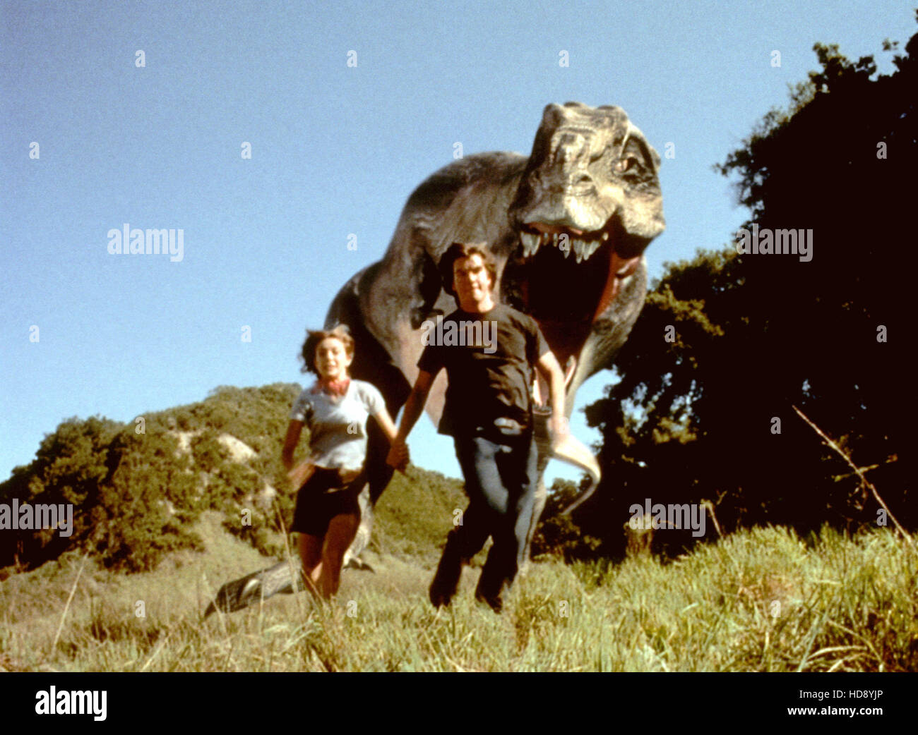 SLIDERS, Kari Wuhrer, Jerry O'Connell, 'Dinoslide', (Season 3, aired ...