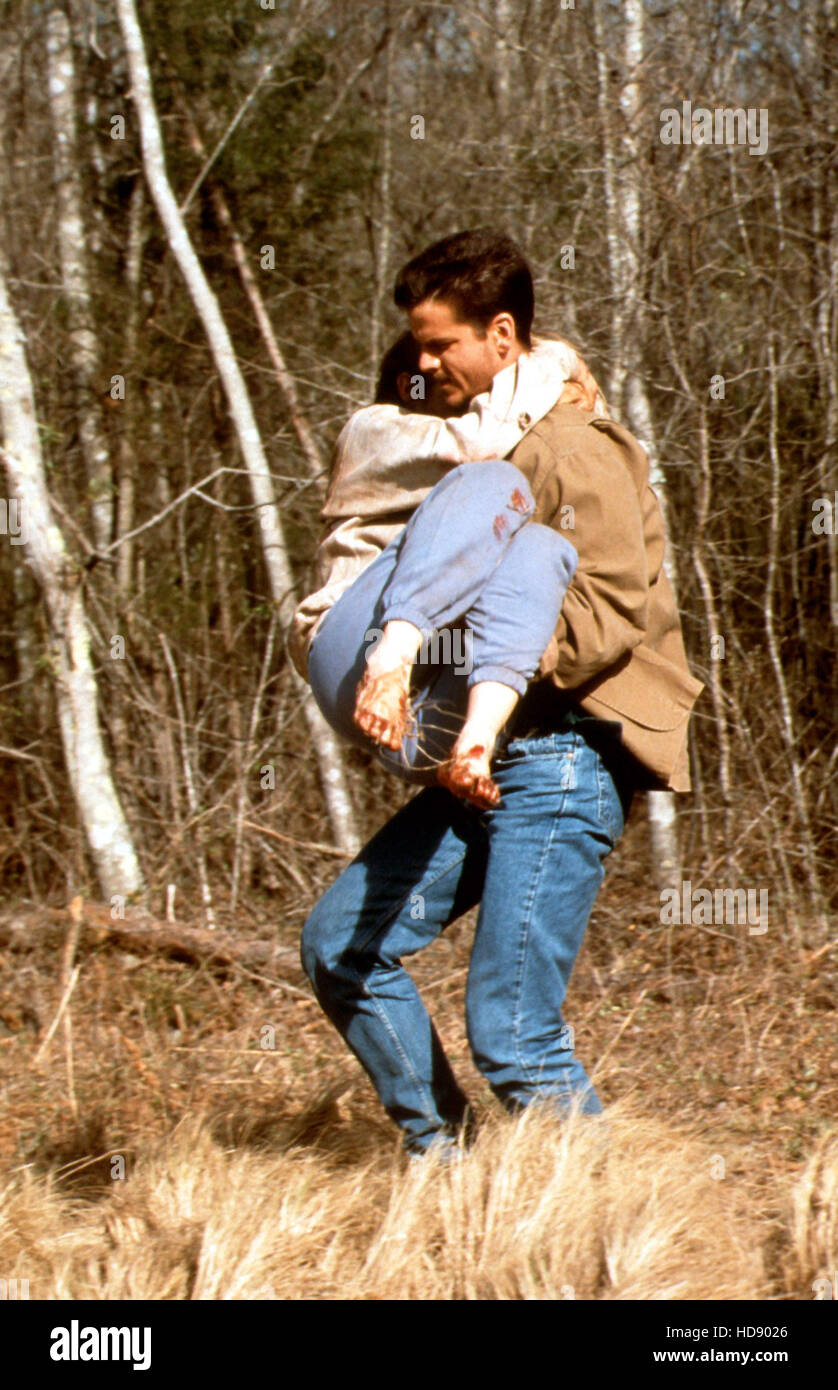 TERROR IN THE NIGHT, from left: Justine Bateman, Barry Bell, 1994. ©CBS ...