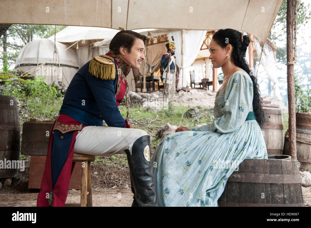 TEXAS RISING, (from left): Olivier Martinez (as General Santa Ana ...