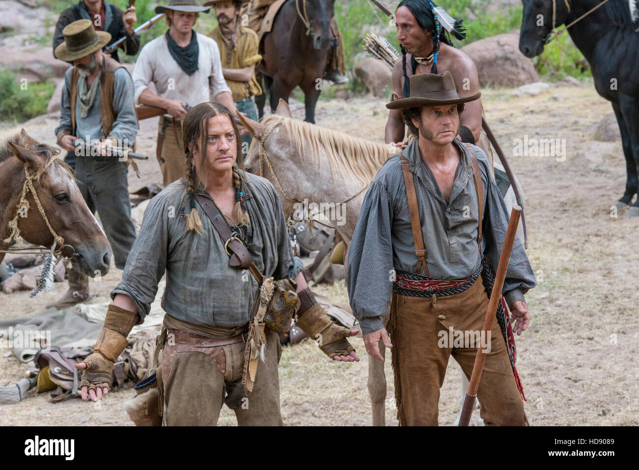 TEXAS RISING, (from left): Brendan Fraser, Bill Paxton (as Sam Houston ...