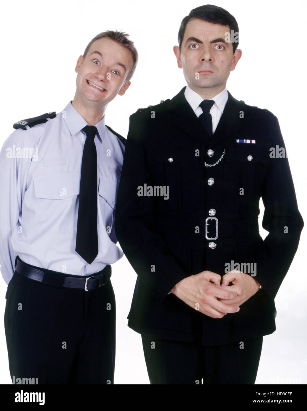 THE THIN BLUE LINE, (from left): James Dreyfus, Rowan Atkinson, (Season ...