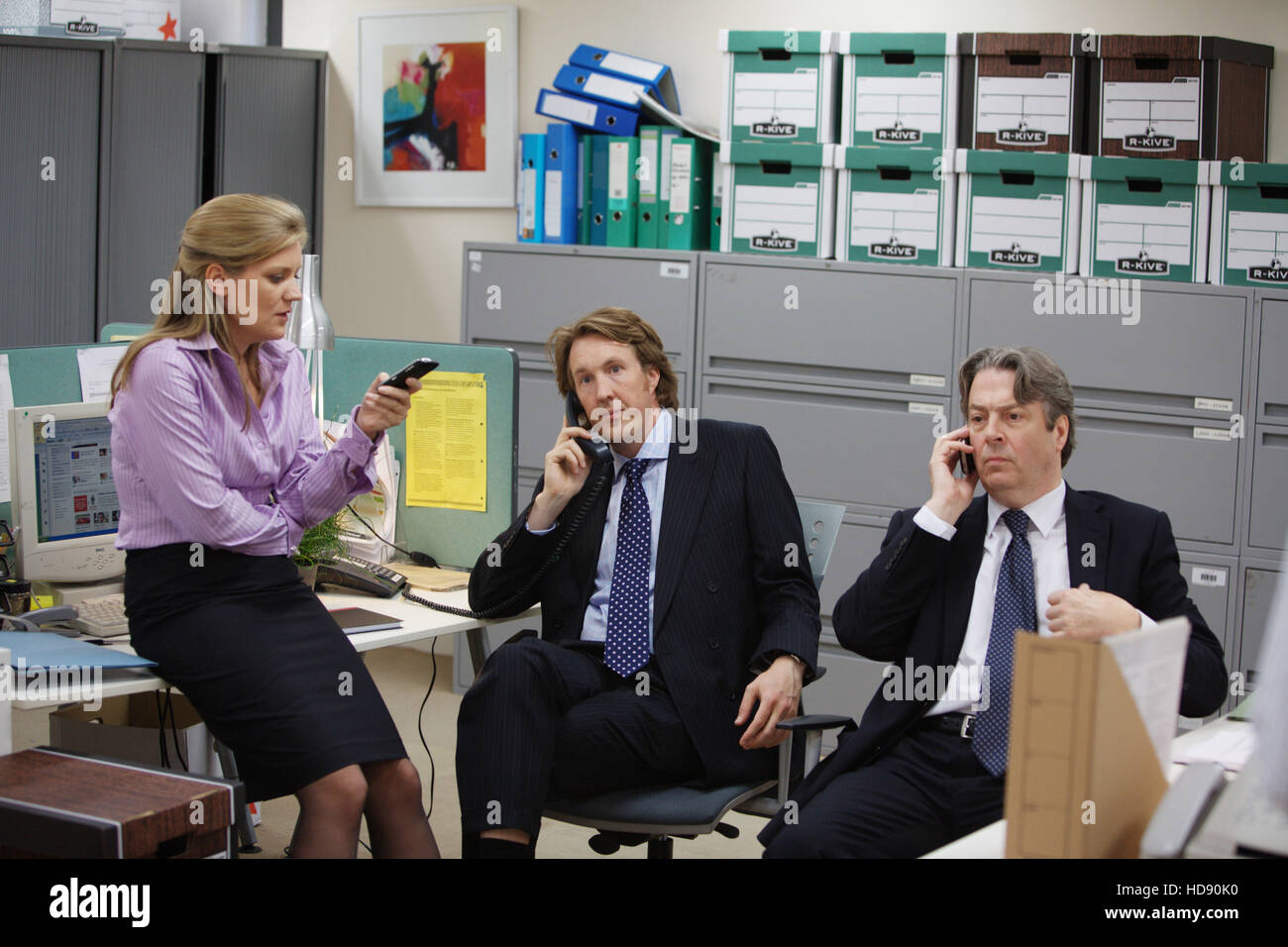 THE THICK OF IT, (from left): Olivia Poulet, Will Smith, Roger Allam ...