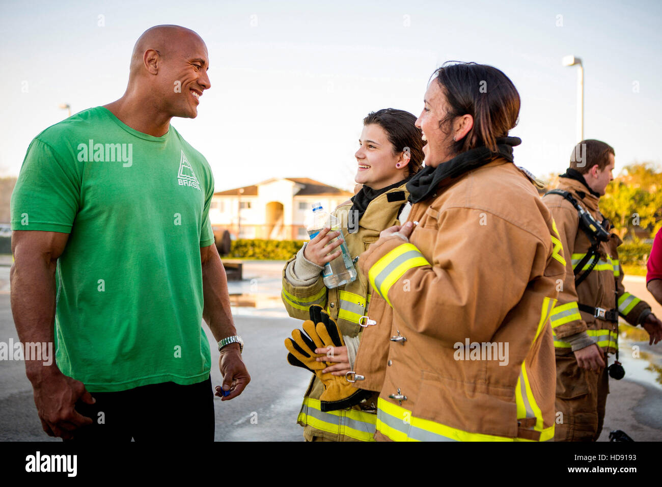 WAKE UP CALL, Dwayne Johnson (aka The Rock - left), Alyssa (right ...