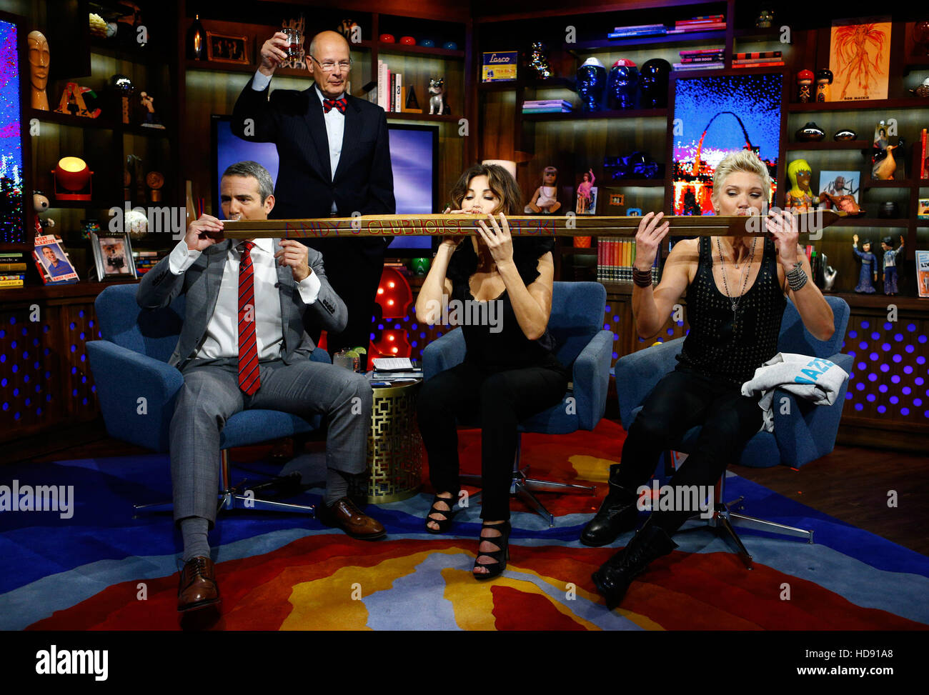 WATCH WHAT HAPPENS LIVE, (from left): host Andy Cohen, Harry Smith ...