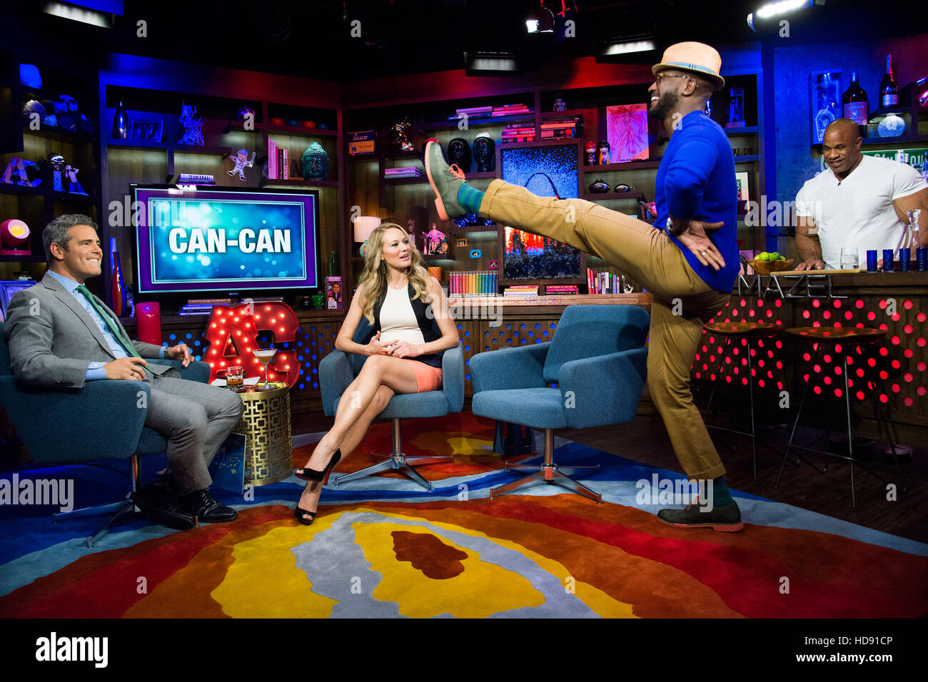 WATCH WHAT HAPPENS LIVE, (from left): host Andy Cohen, Jewel, Taye ...