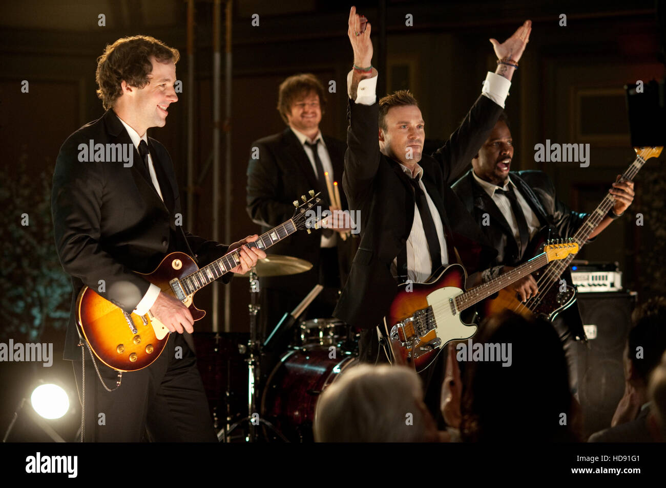 WEDDING BAND, (from left): Peter Cambor, Derek Miller, Brian Austin ...
