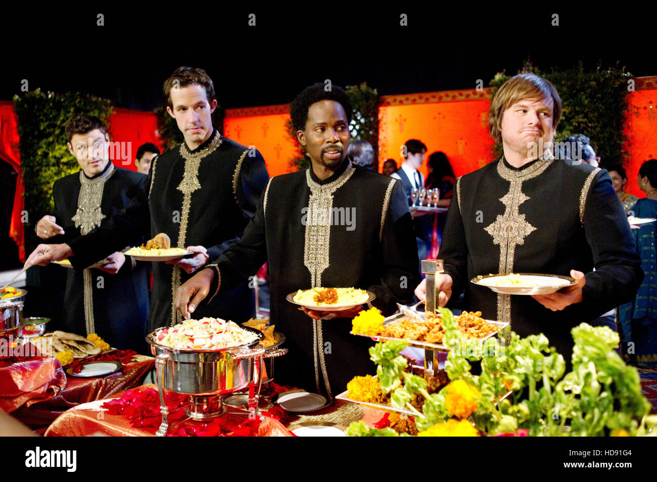 WEDDING BAND, l-r: Brian Austin Green, Peter Cambor, Harold Perrineau ...