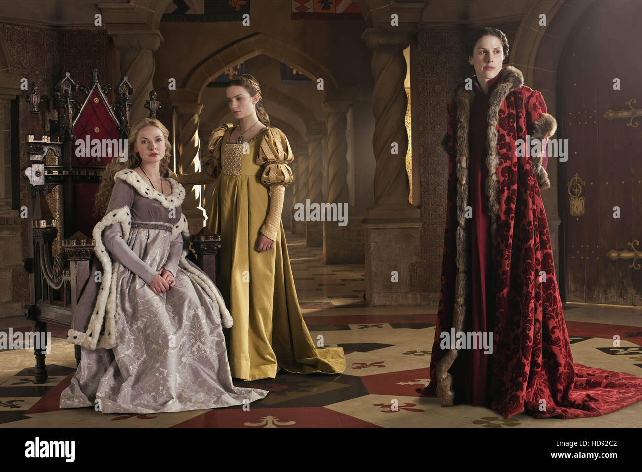 THE WHITE QUEEN, l-r: Rebecca Ferguson, Faye Marsay, Amanda Hale ...
