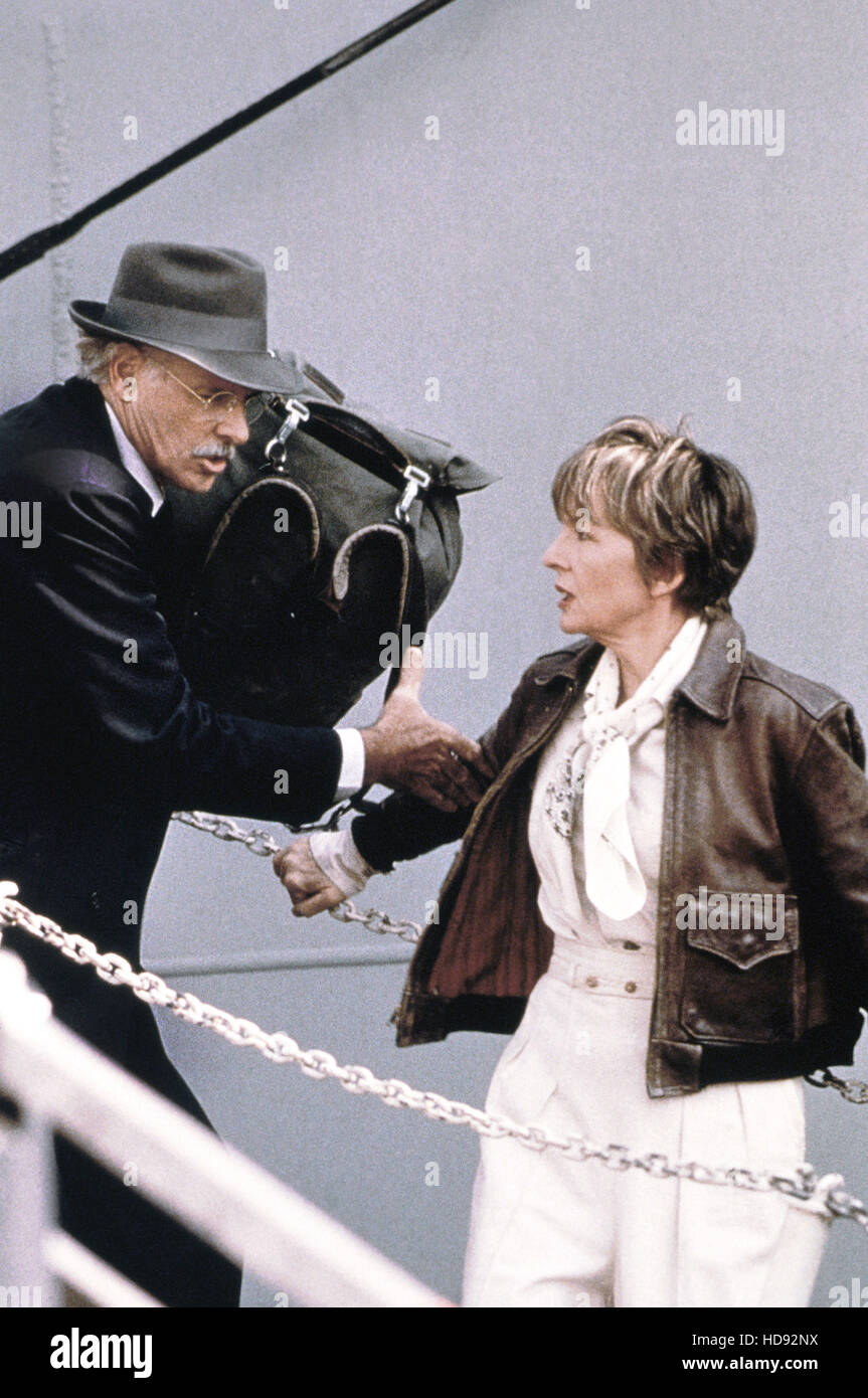 AMELIA EARHART: THE FINAL FLIGHT, (from left): Bruce Dern, Diane Keaton ...