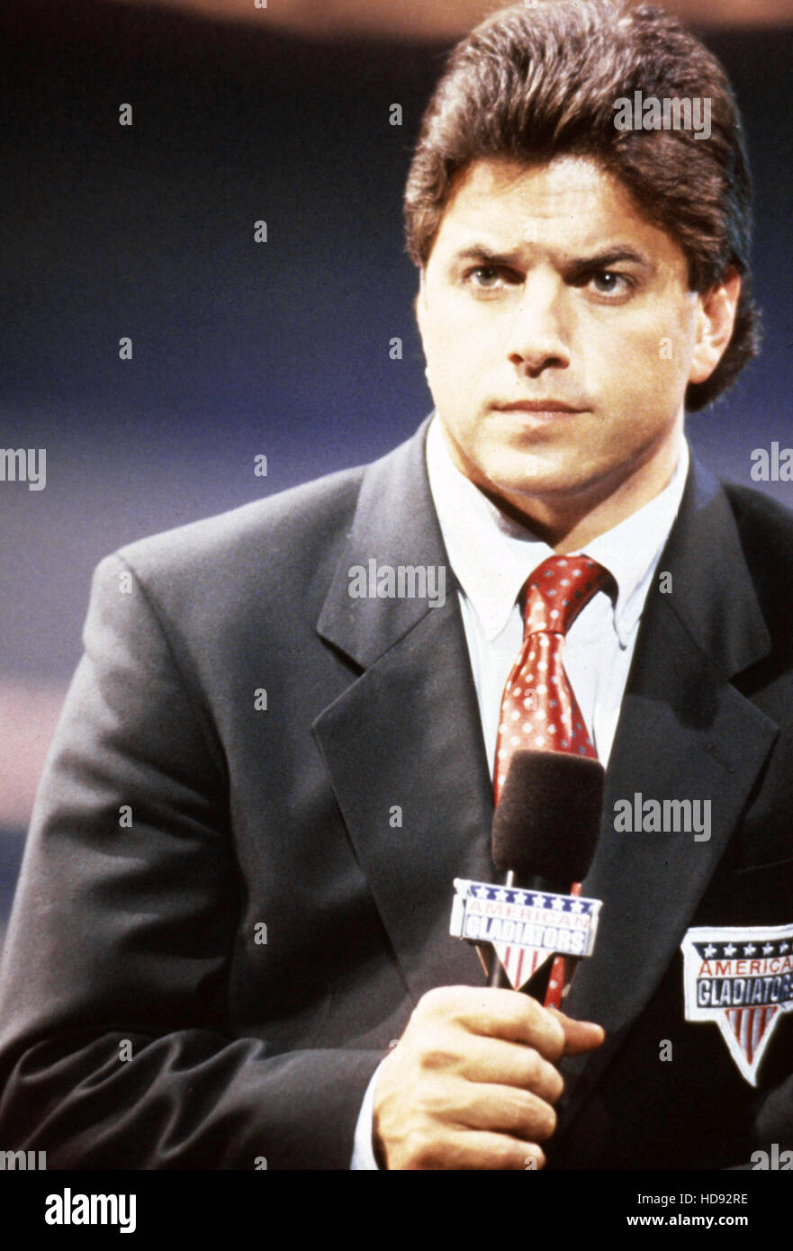 AMERICAN GLADIATORS, Mike Adamle, (Season 3), 1989-97. photo: © Samuel ...