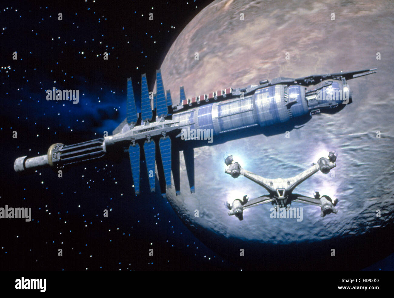 BABYLON 5, Star Fury flying from B5 orbitting Epsilon Alpha, 1994-98 ...
