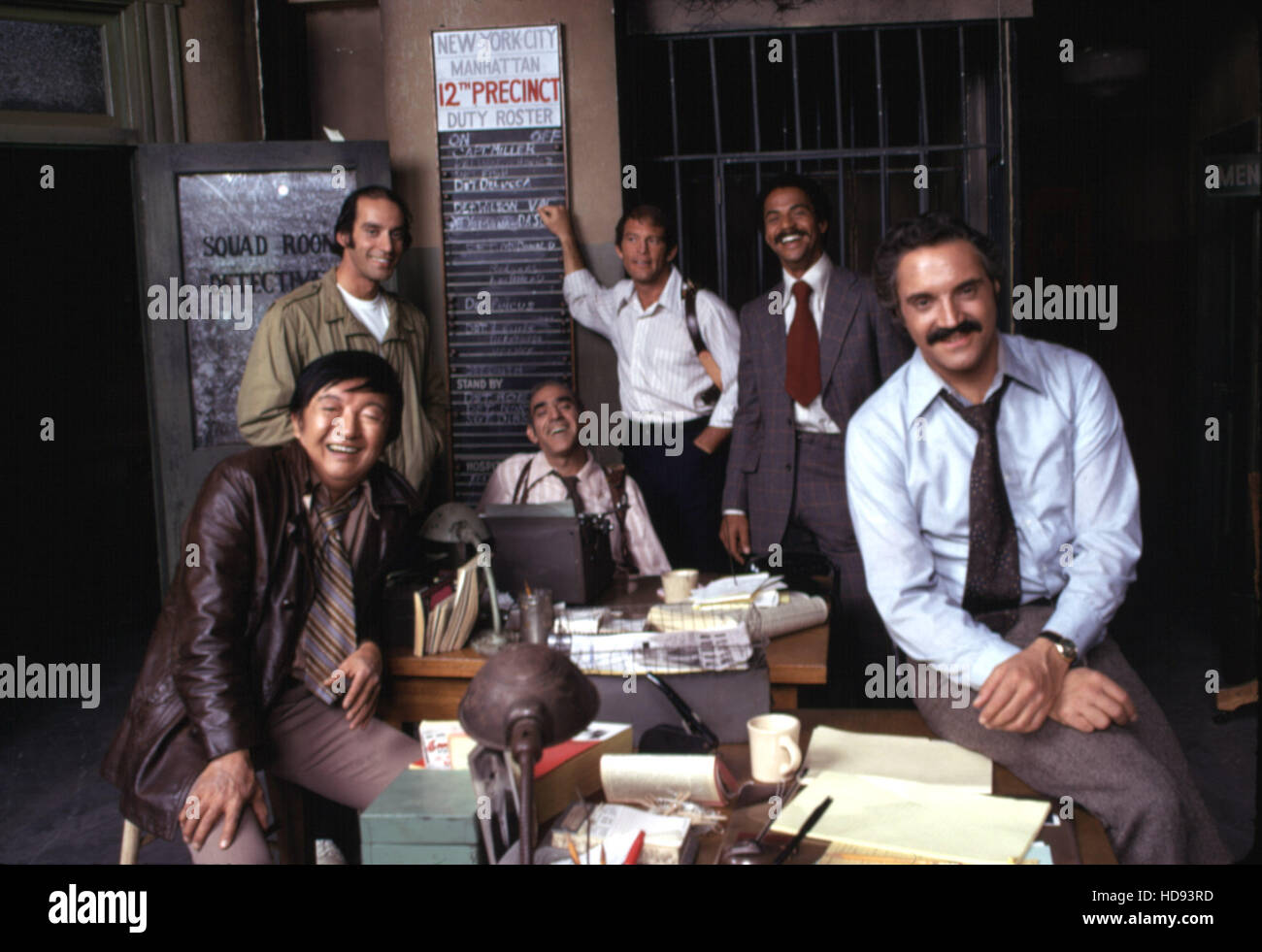 BARNEY MILLER, Jack Soo, Gregory Sierra, Abe Vigoda, Max Gail, Ron ...
