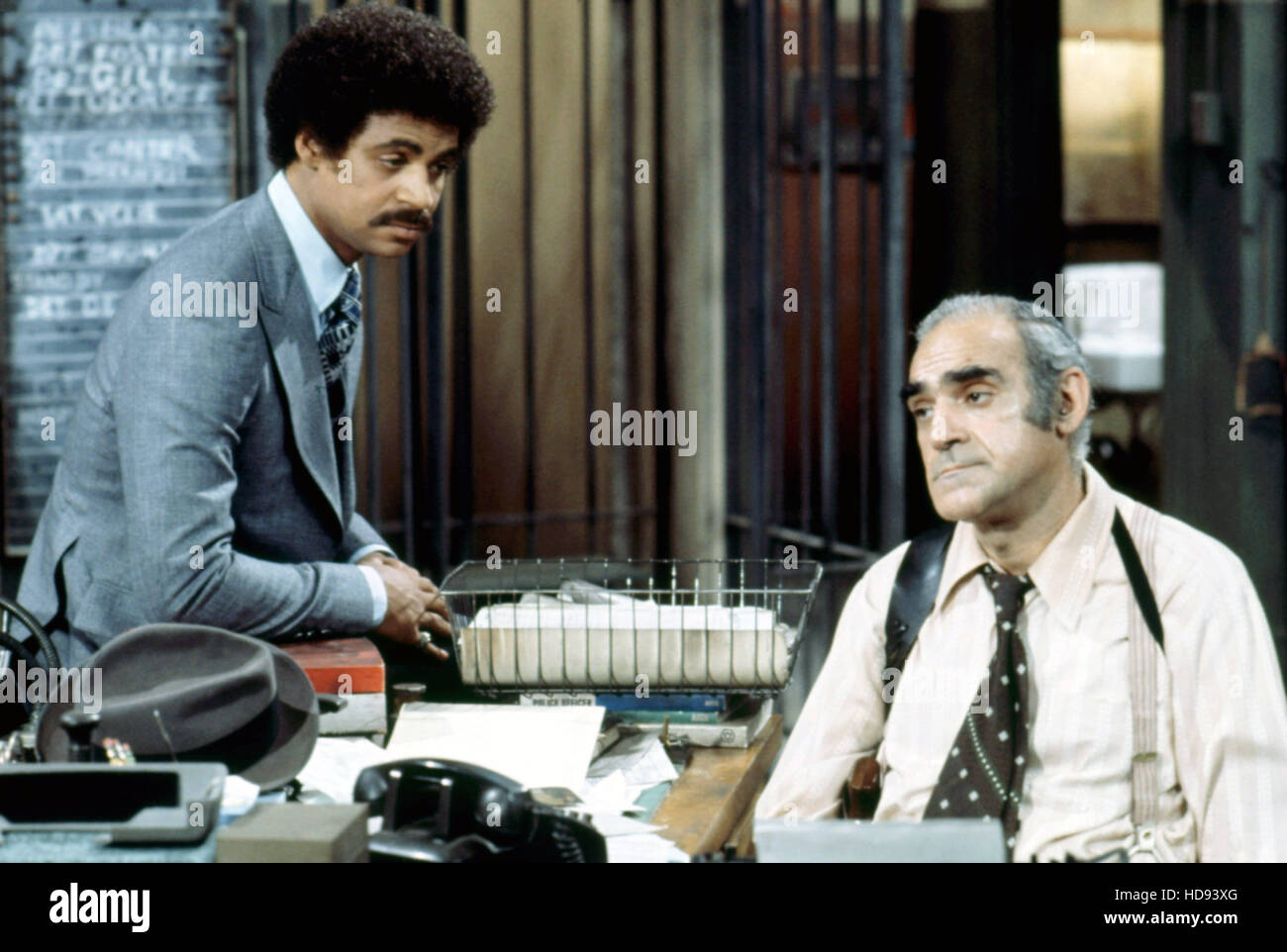 BARNEY MILLER, from left: Ron Glass, Abe Vigoda, 1975-82 Stock Photo ...