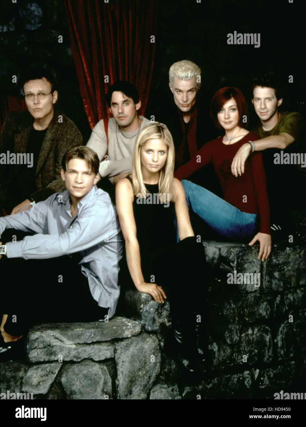 BUFFY THE VAMPIRE SLAYER, (back row, from left): Anthony Stewart Head ...