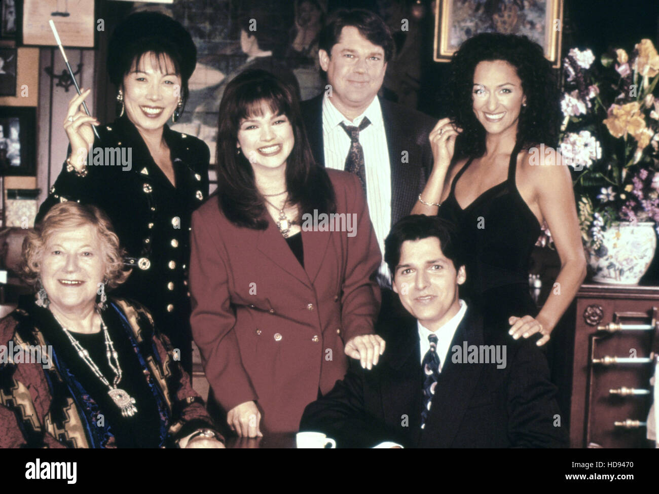 CAFE AMERICAIN, from left: Lila Kaye, Jodi Long, Valerie Bertinelli ...