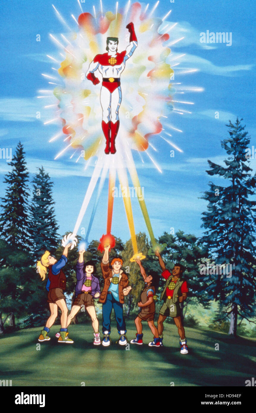CAPTAIN PLANET AND THE PLANETEERS, Captain Planet (top), bottom from ...