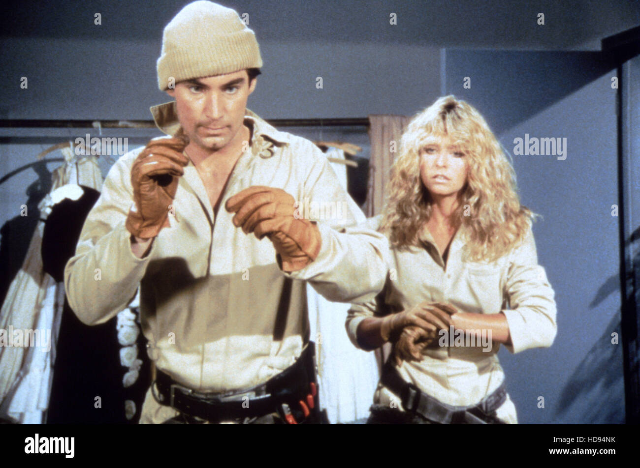 CHARLIE'S ANGELS, (from left): Timothy Dalton, Farrah Fawcett, 'Fallen Angel', (Season 4, aired ...